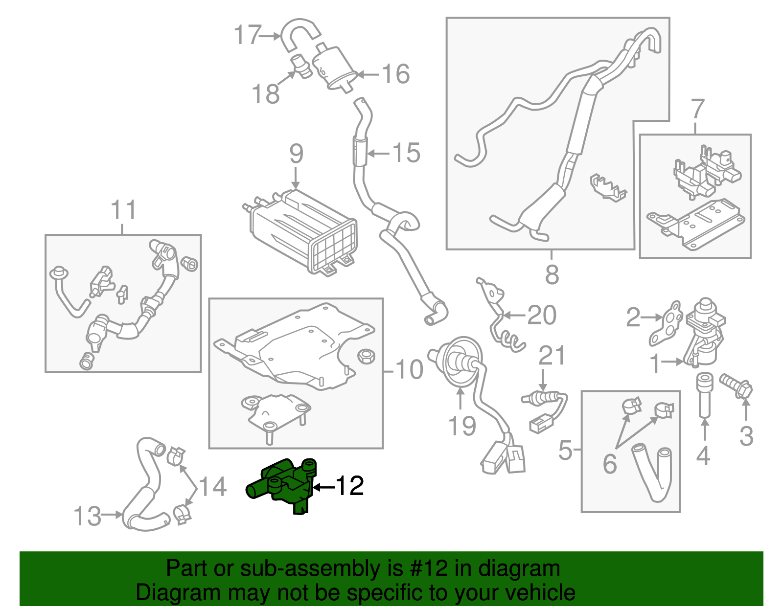 2010-2015 Mazda Solenoid Valve LF3T-18-741 | OEM Parts Online