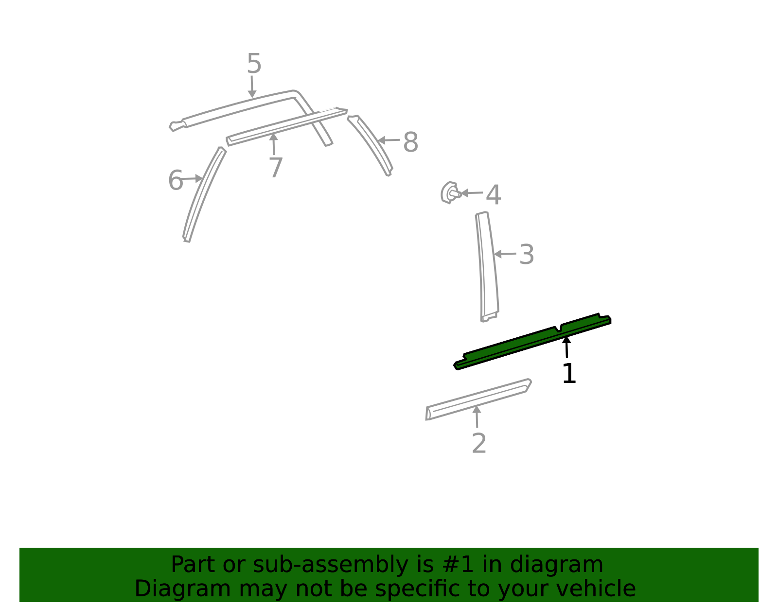 75730-0E010 - High-Quality Door Window Belt Weatherstrip for 2004-2009 ...