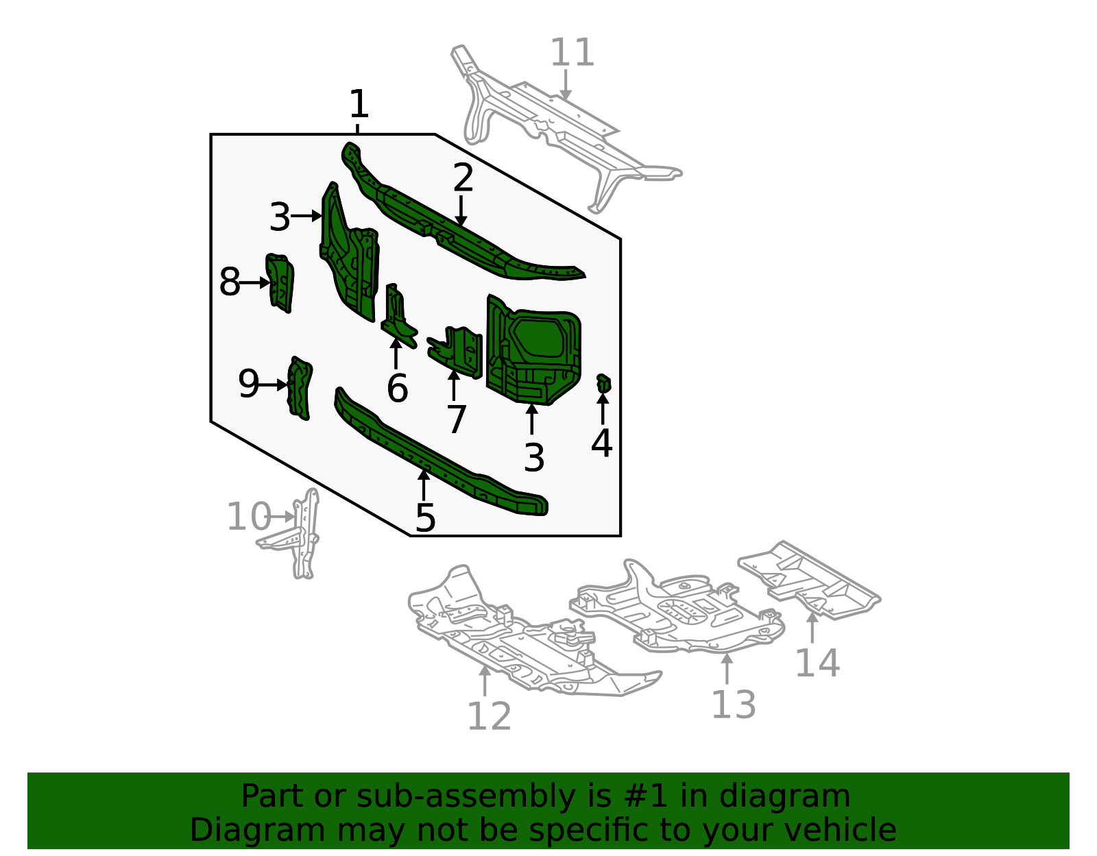 53201-35211 - High-Quality Radiator Support Panel for 2003-2005 Toyota ...