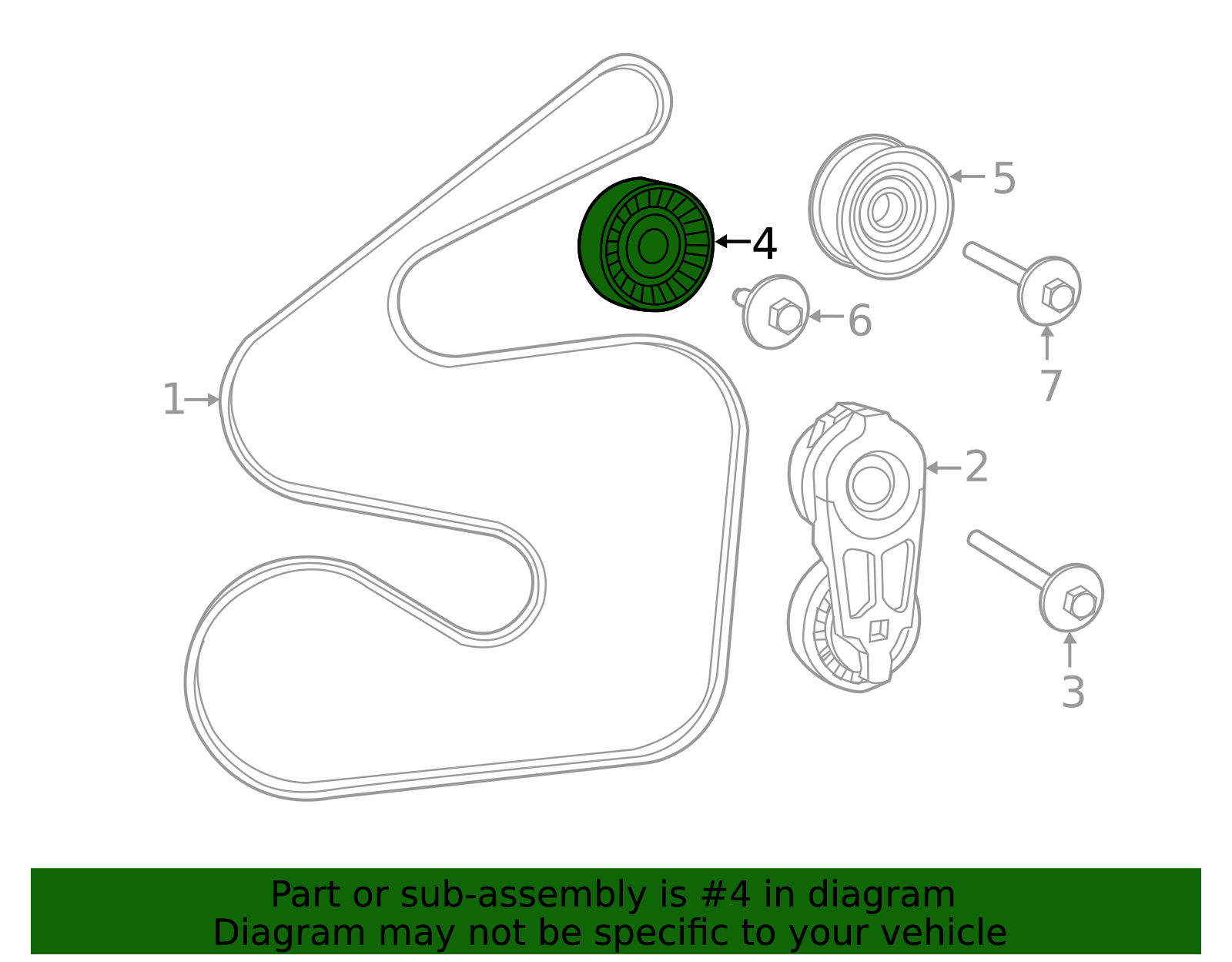 2012-2021 Mopar Idler Pulley 04627039AA | Mopar Parts Canada