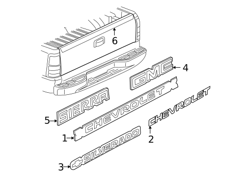 Exterior Trim - Pick UP Box for 2000 GMC Sierra 1500 | TascaParts.com