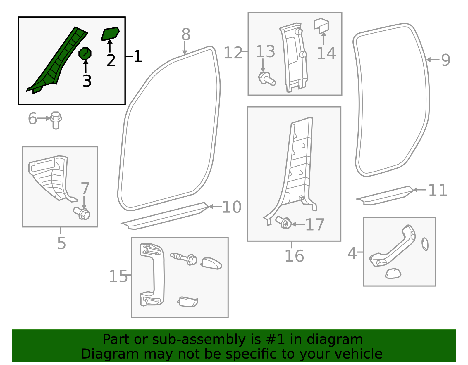Genuine Official Toyota Windshield Pillar Trim part# 62220-0C060-E0 for ...