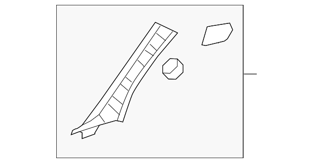 62220-0C060-B0 - Body A-Pillar Trim Panel (Left, Front) 2014-2021 ...