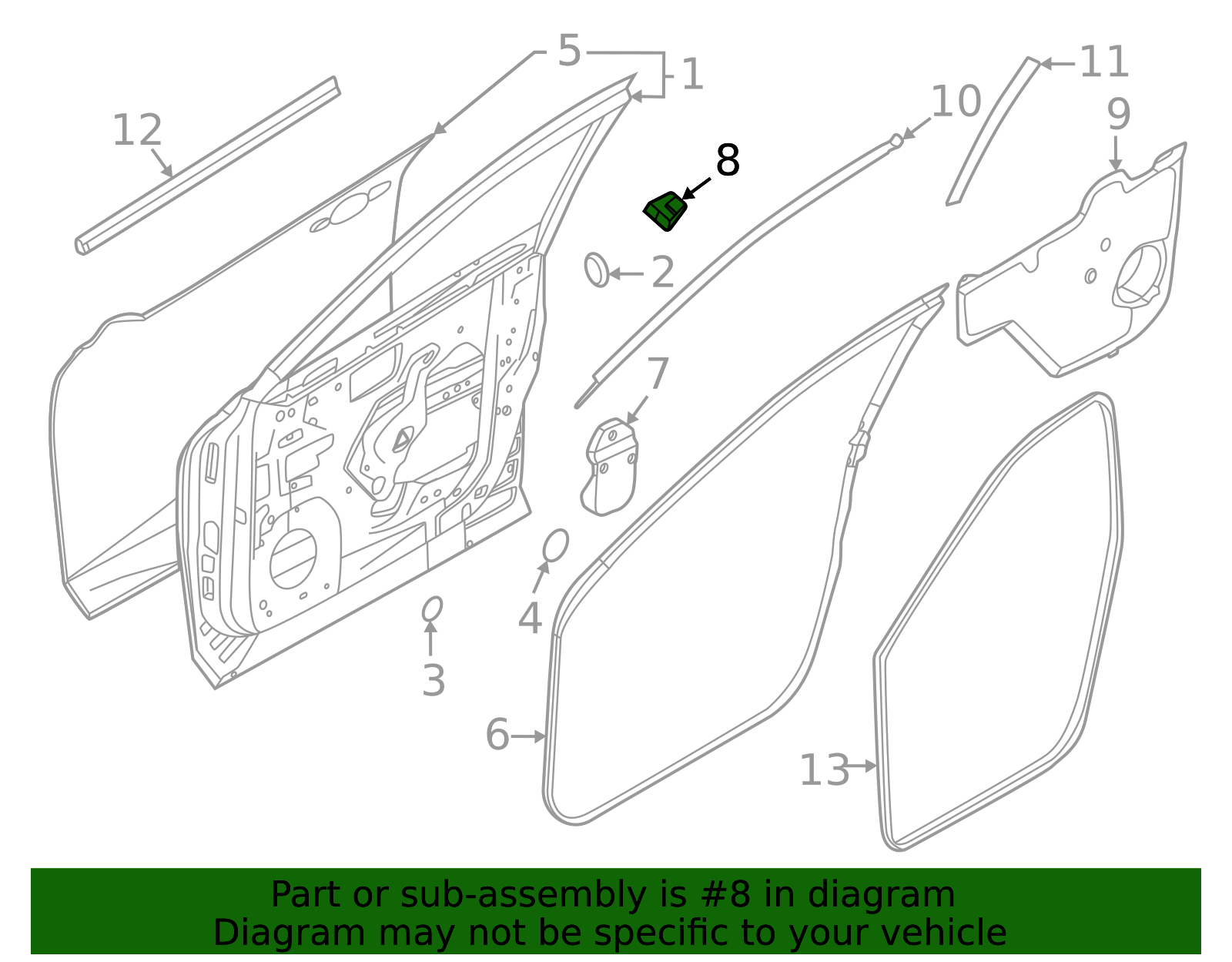802D5-6RR0B - High-Quality Door Opening Trim for 2021-2025 Nissan Rogue ...