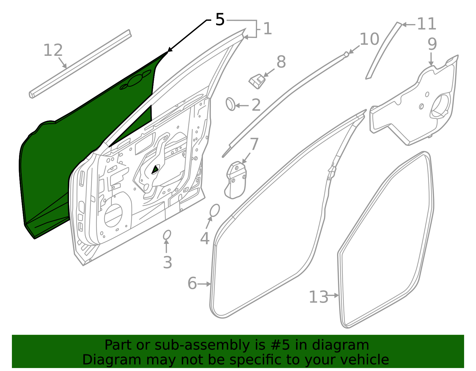 2021-2025 Nissan Rogue Outer Panel 80152-6RR0A | My Nissan Part