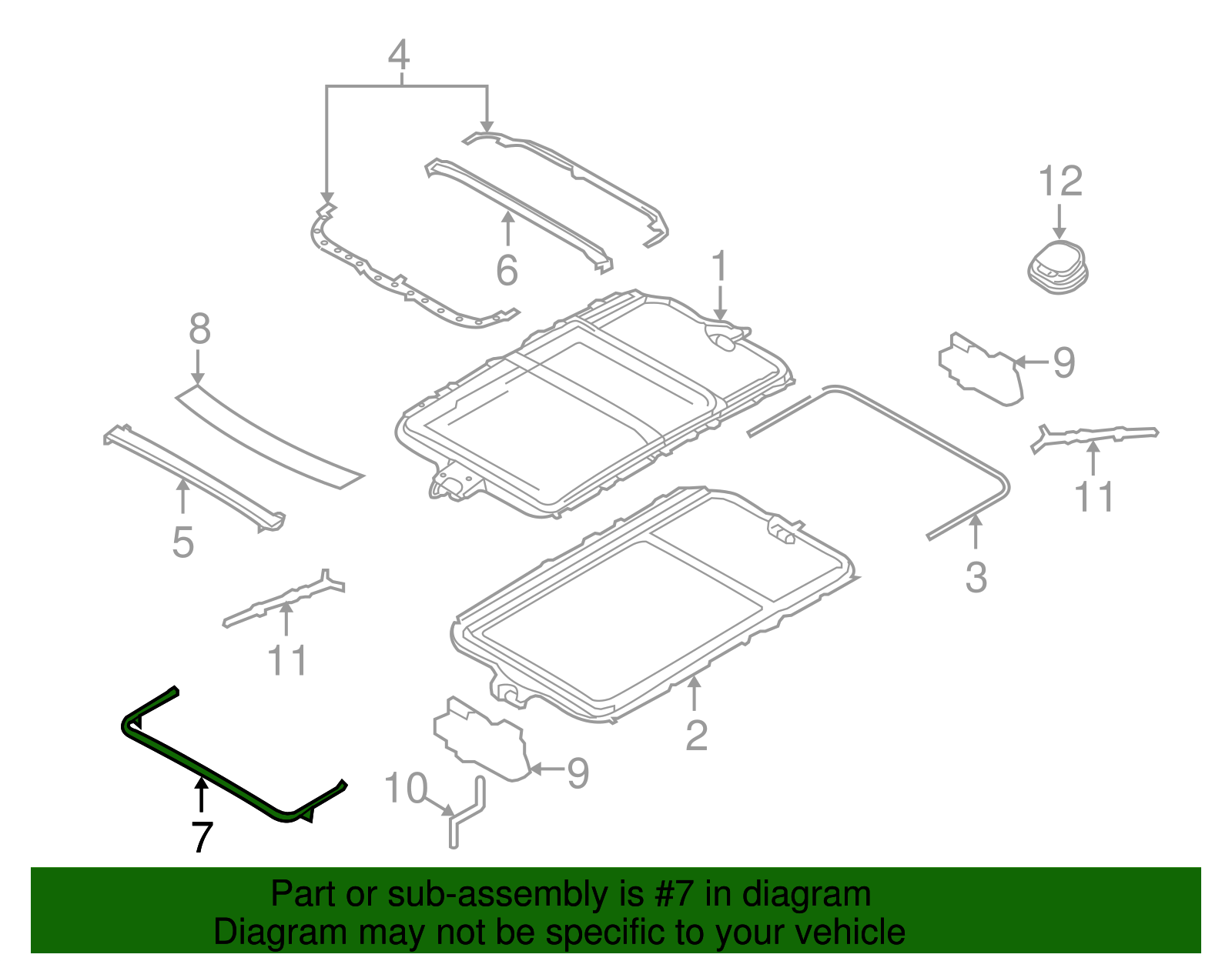 54-10-7-387-030 - Air Deflector - 2014-2018 BMW X5 | Buy BMW Parts Now