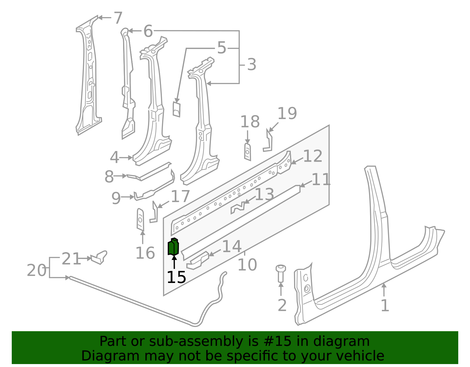 4M0-810-847-D - Filler Panel 2017-2025 Audi | Audi OEM Parts Guy