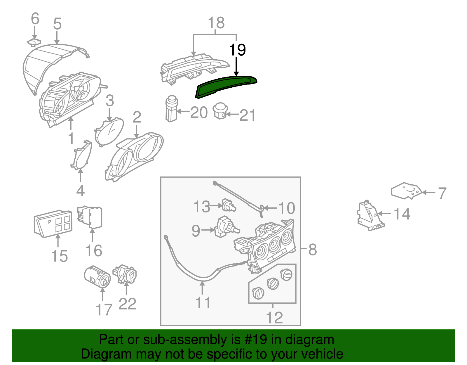 2010-2011 Mazda 3 Lens BBM2-55-447 | Mazda Parts Deals