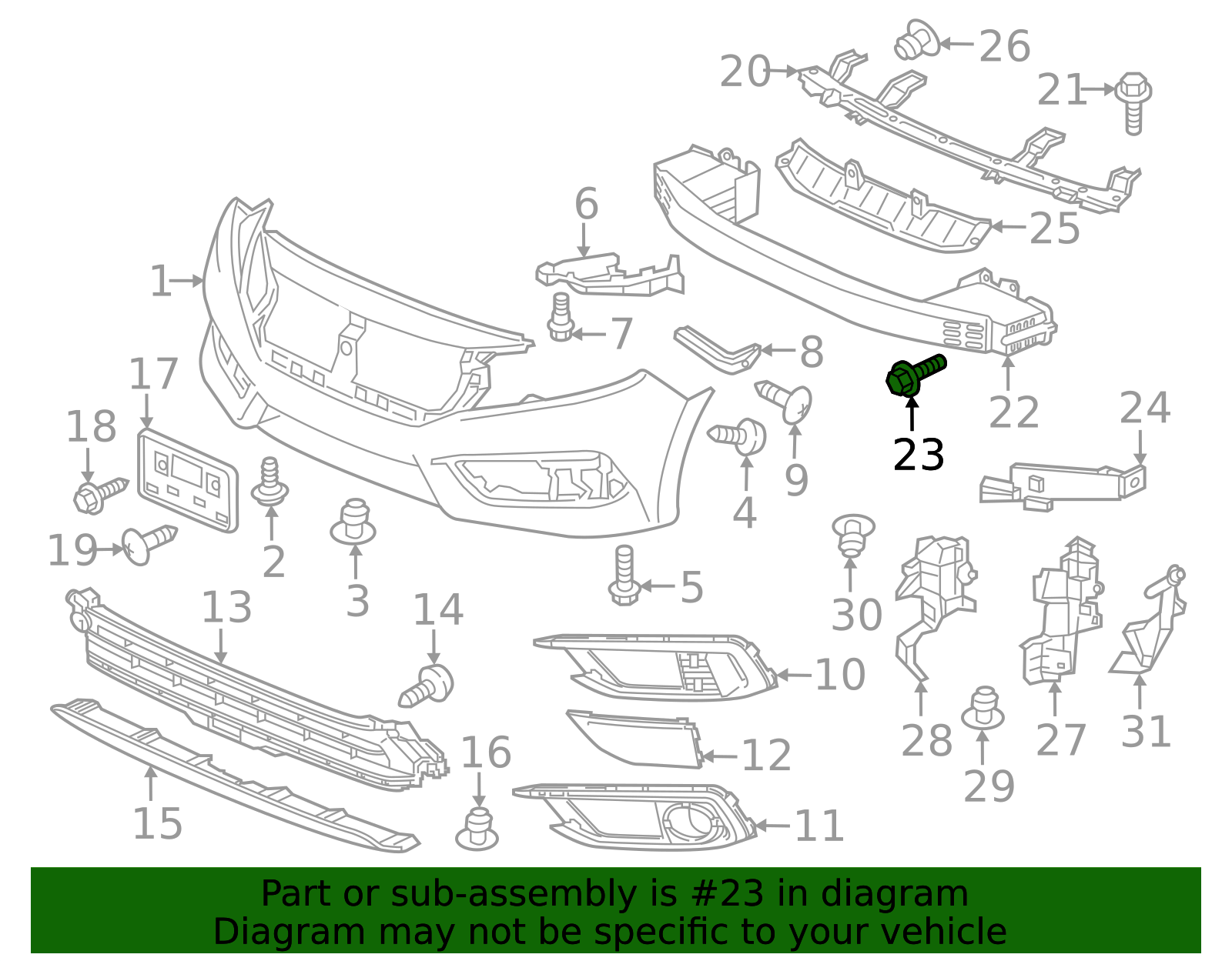 1999-2021 Honda Impact Bar Bolt 93404-06016-04 | OEM Parts Online