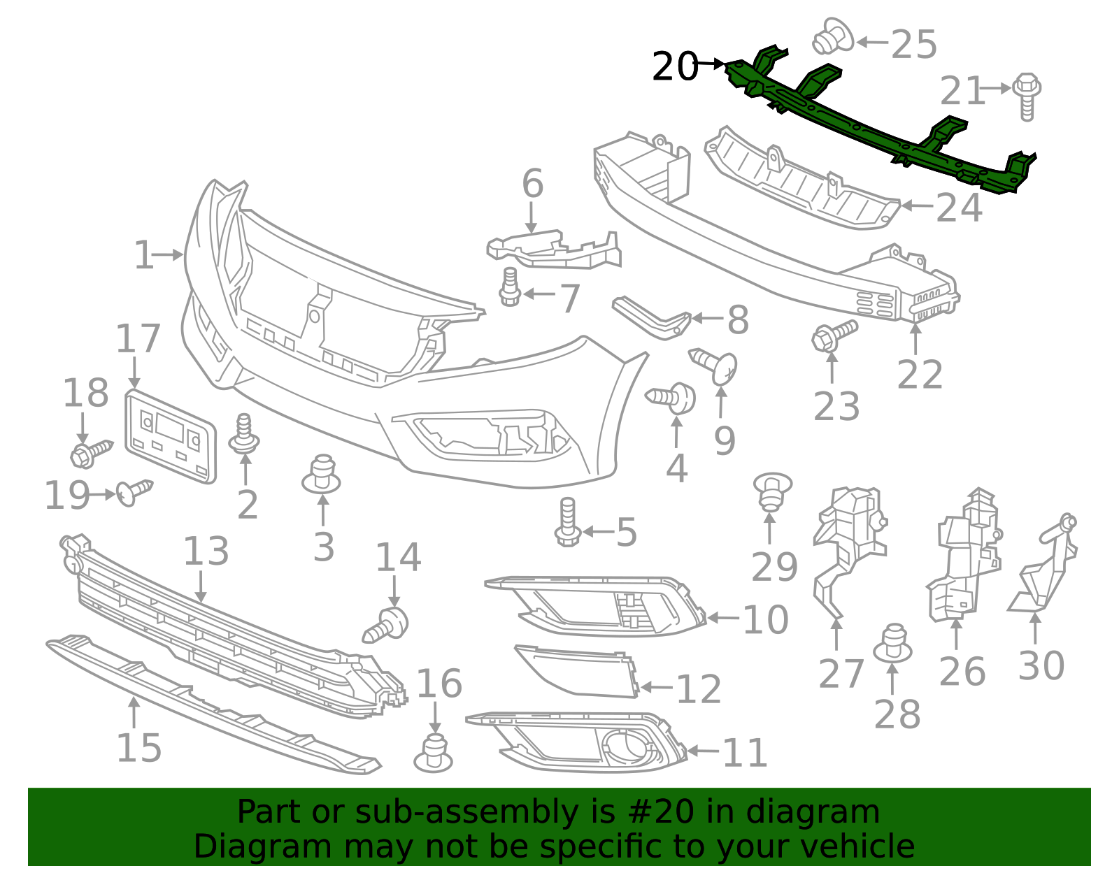 2016-2021 Honda Civic Upper Support 71150-TBA-A00 | OEM Parts Online