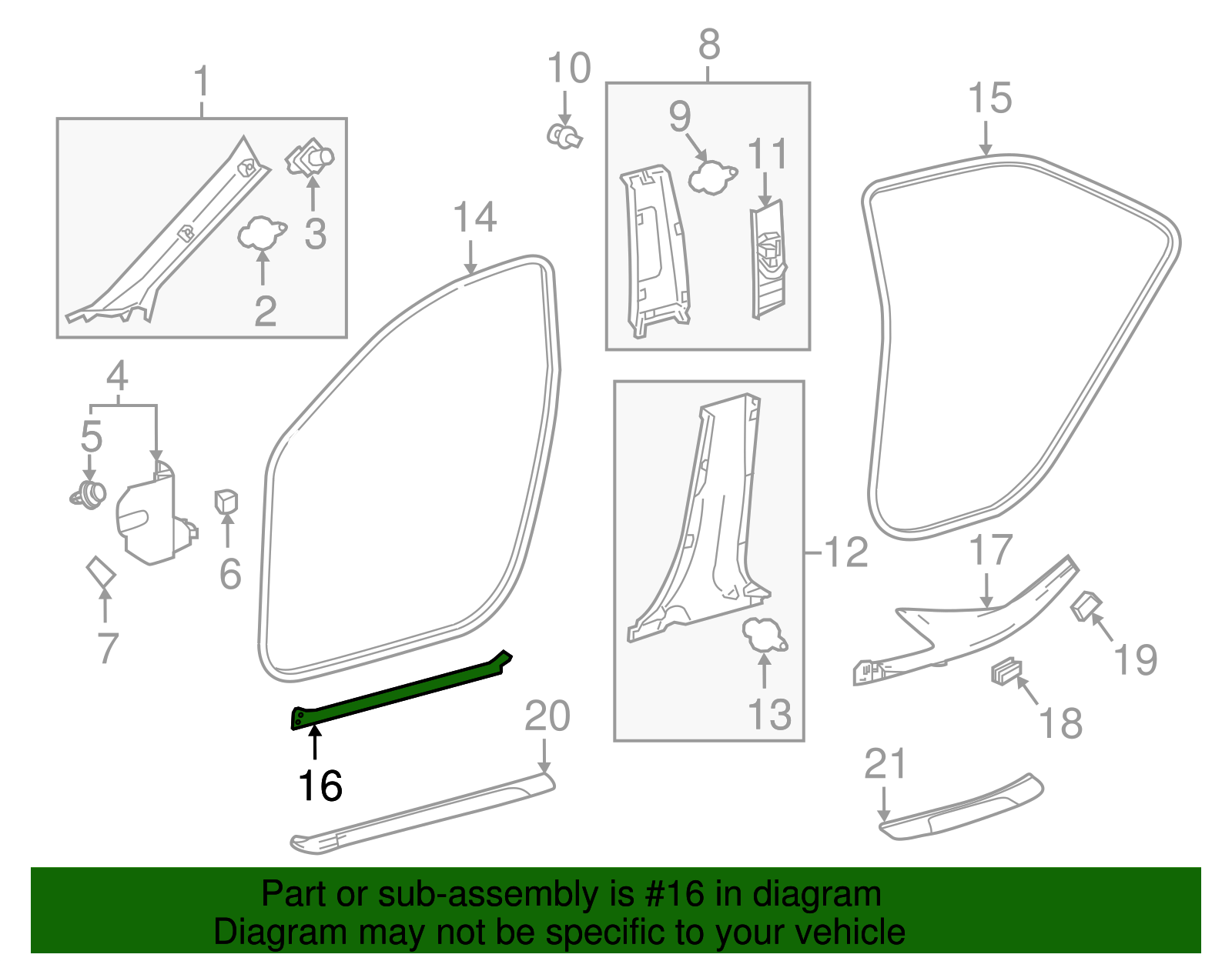 2018 Toyota Camry Front Sill Plate 67914-33170-C0 | Toyota Parts Center