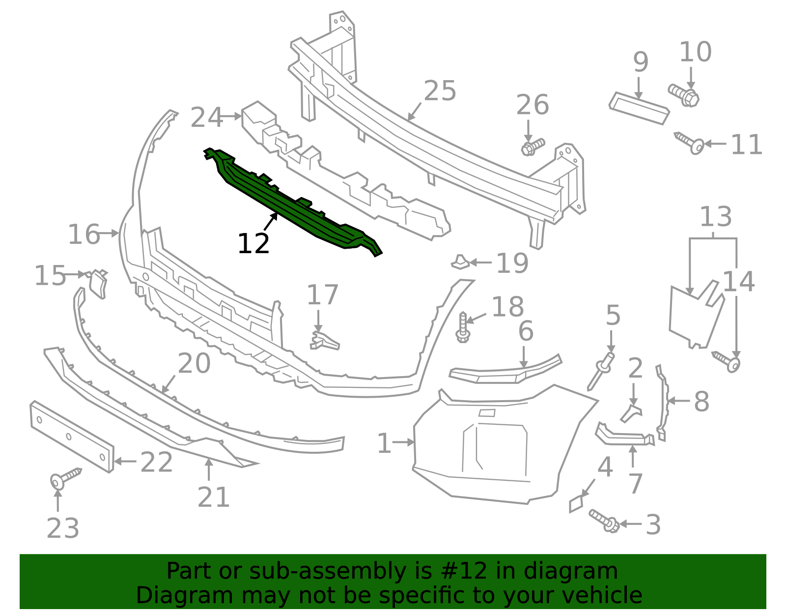 86531-S8101 - Hyundai Lower Grille Performance Auto Parts