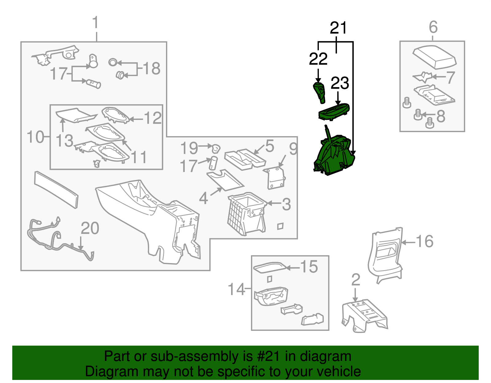 2006-2011 Chevrolet Automatic Transmission Shift Lever Assembly ...