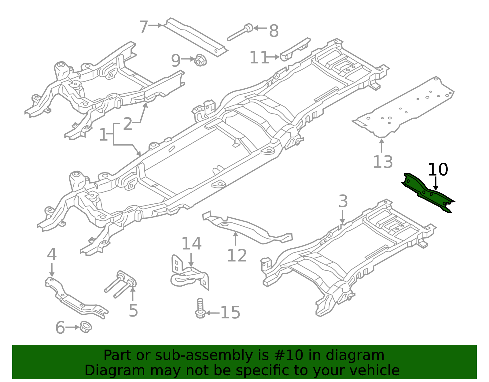 2017 Ford Frame Cross-Member PC3Z-5K007-C | Awesome Parts Ford