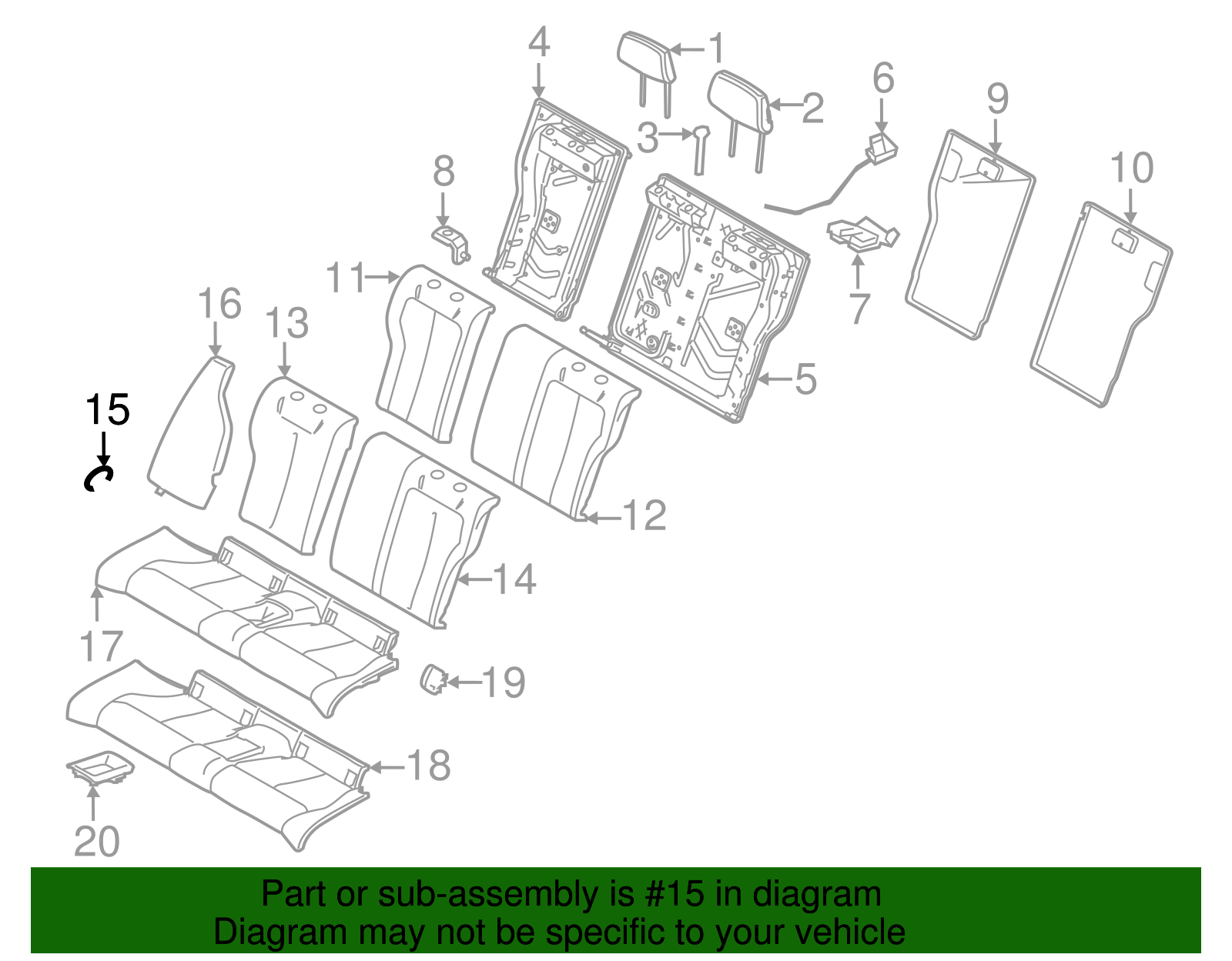52101945543 - 2014-2025 BMW Wire Clamp (52-10-1-945-543) | BMW of South ...