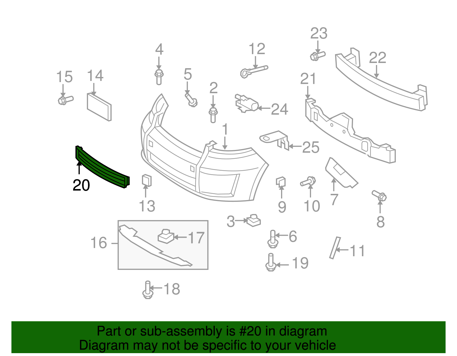 2008-2010 Scion xB Lower Grille 53112-12170 | Toyota Parts Center