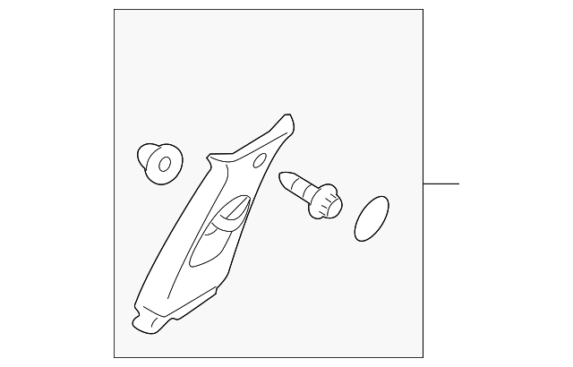 Hyundai - 85840-2S100-MCH - Upper Center Pillar Trim - 2010-2015 ...