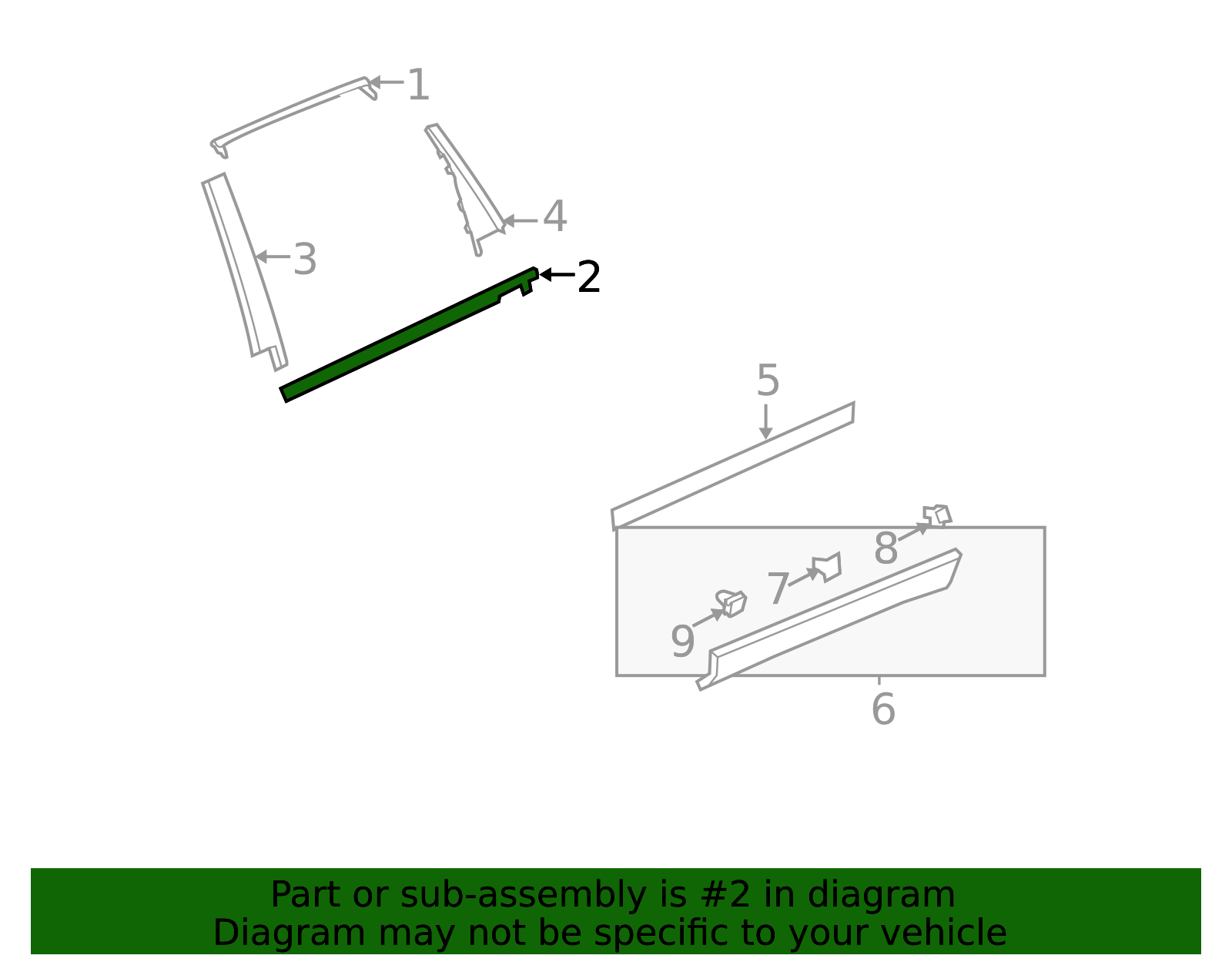 2009-2017 Chevrolet Traverse Belt Molding 20940626 | Capital Chevy Parts