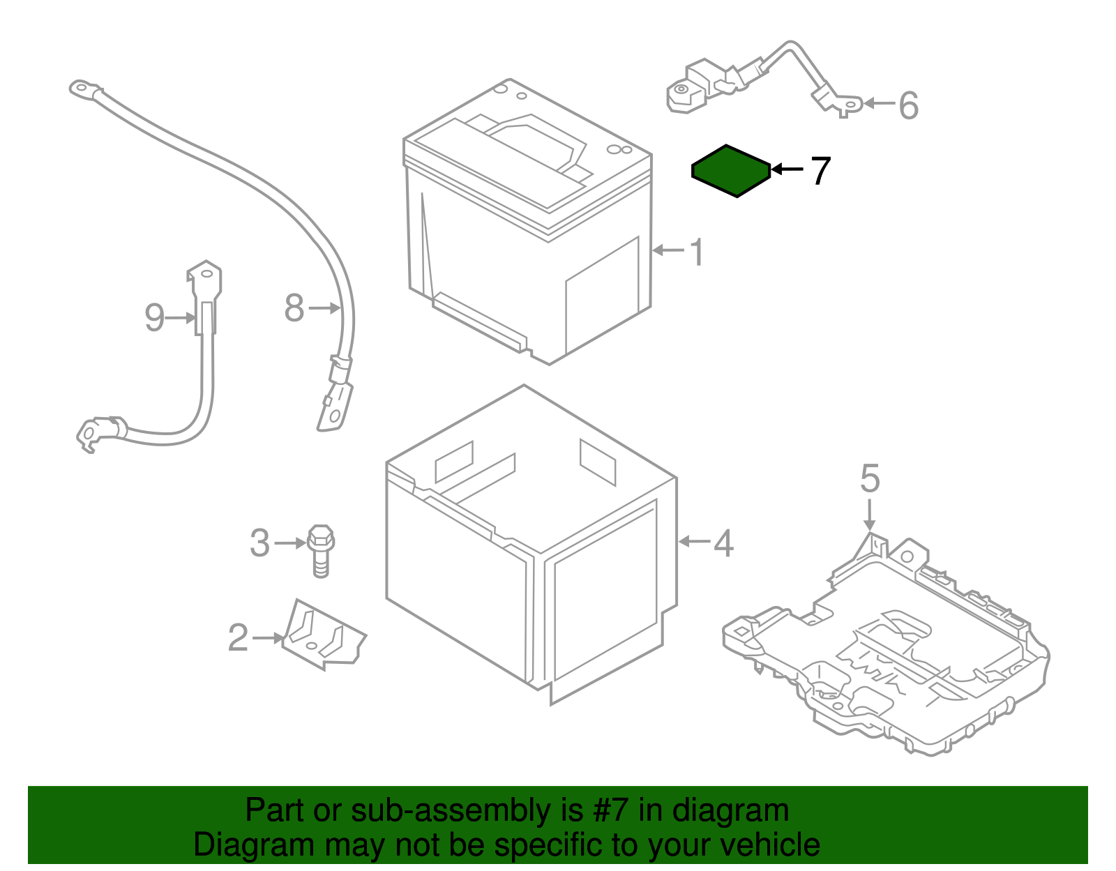 2012-2015 Kia Rio Positive Cable 91850-1W121 | OEM Parts Online