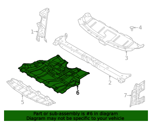 2021-2025 Nissan Rogue Under Cover 75881-6RR0A | OEM Parts Online