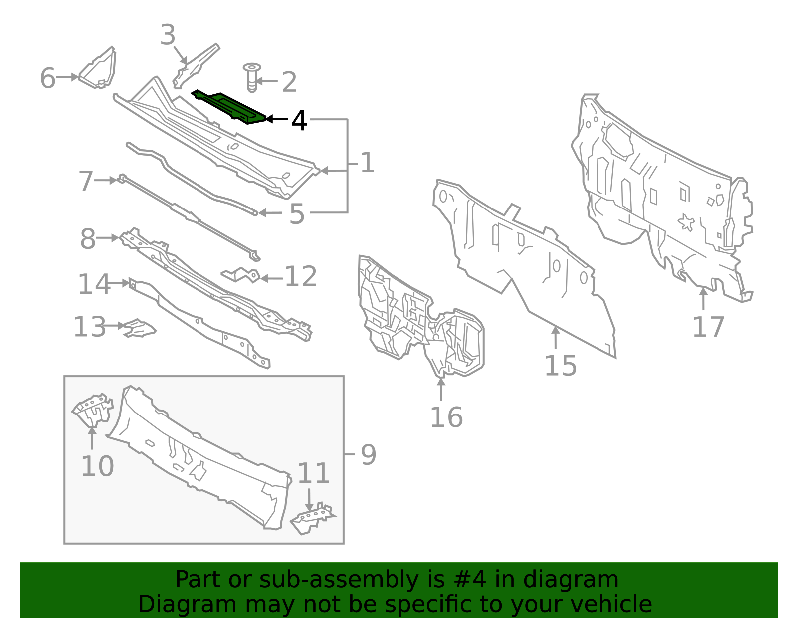 2015-2021 Lexus Louver 55783-78010 | AutoNationParts.com