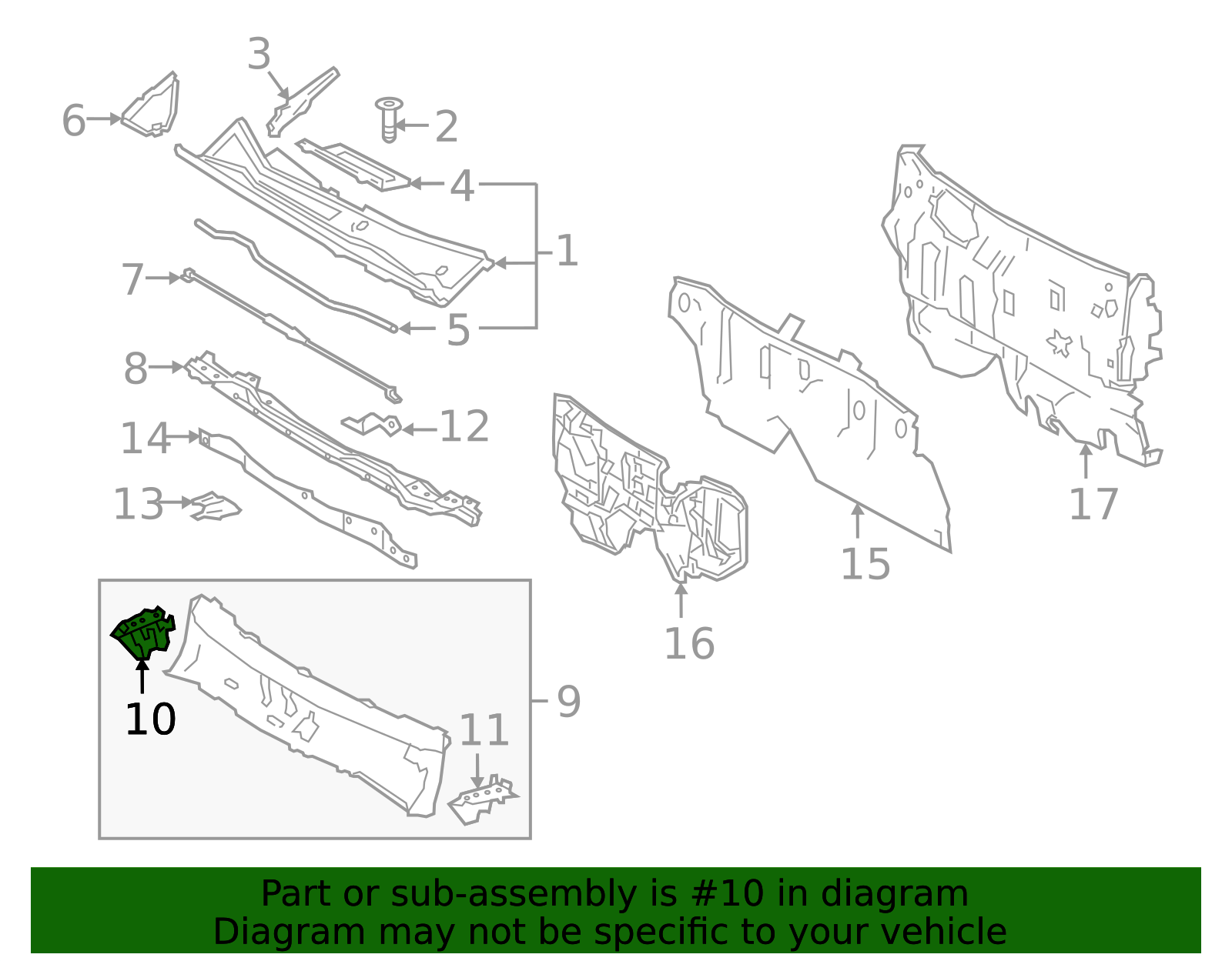 55705-78010 - High-Quality Cowl Side Panel for 2015-2021 Lexus ...