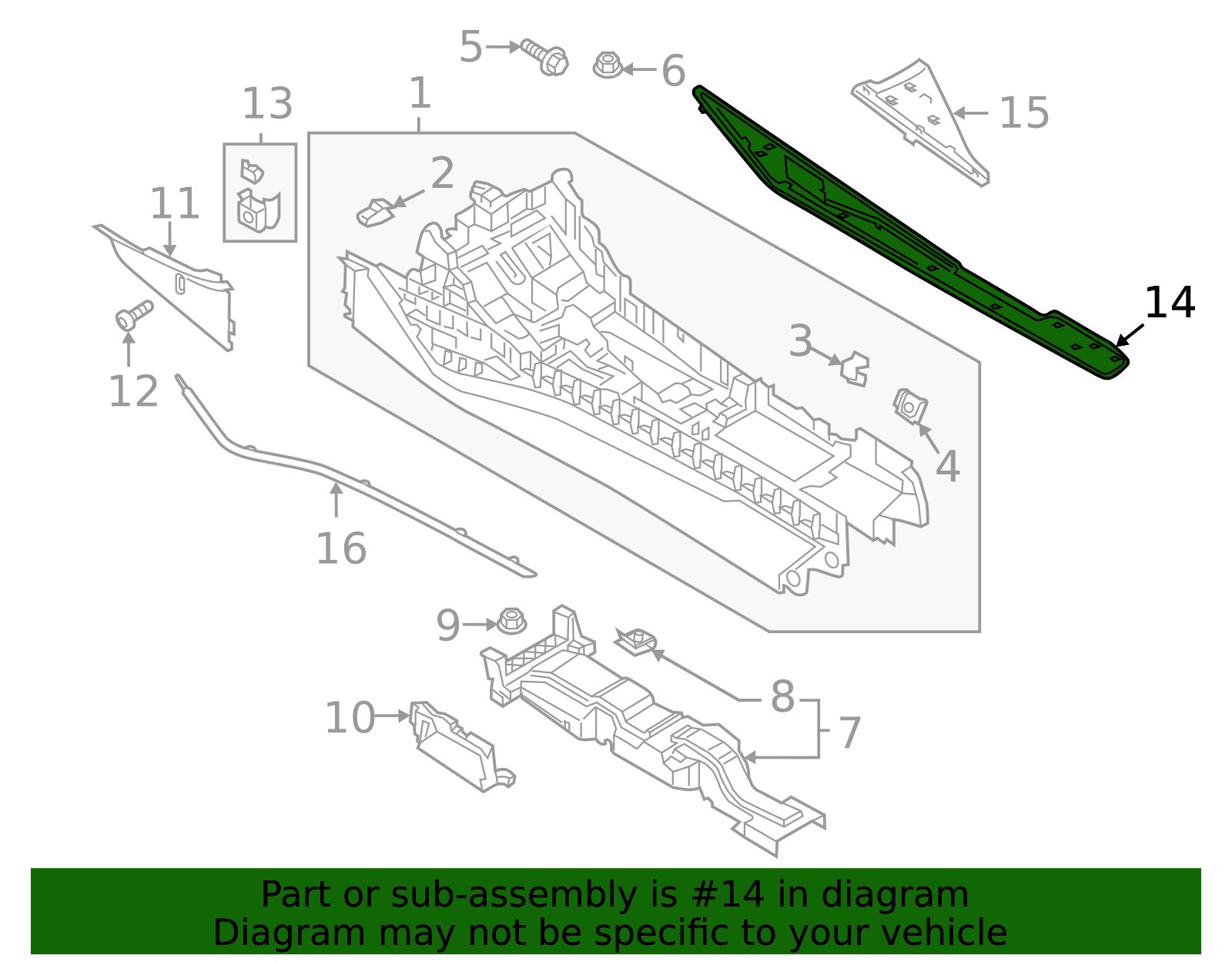 4K0-863-305-D-GIM - Rear Trim 2024-2025 Audi | Audi OEM Parts Guy