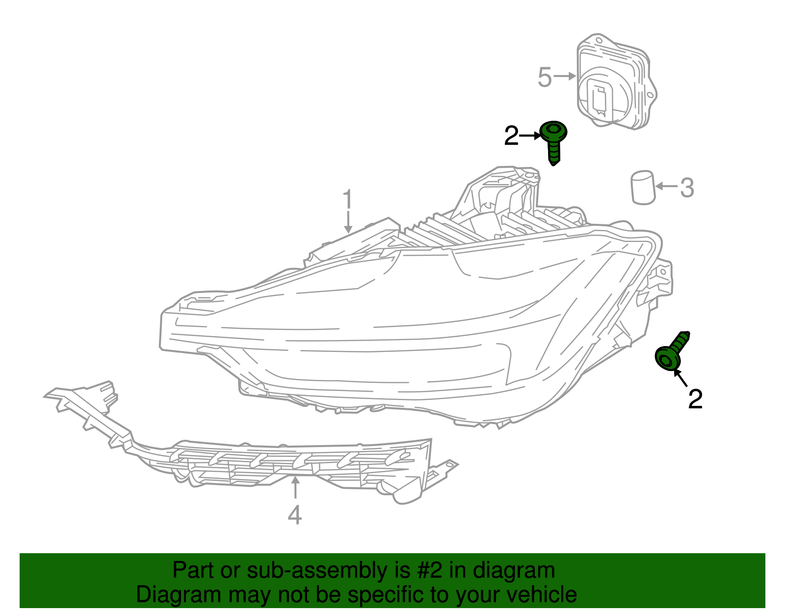 30640947 - Headlamp Assembly Screw - 2016-2021 Volvo | Volvo OEM Parts ...
