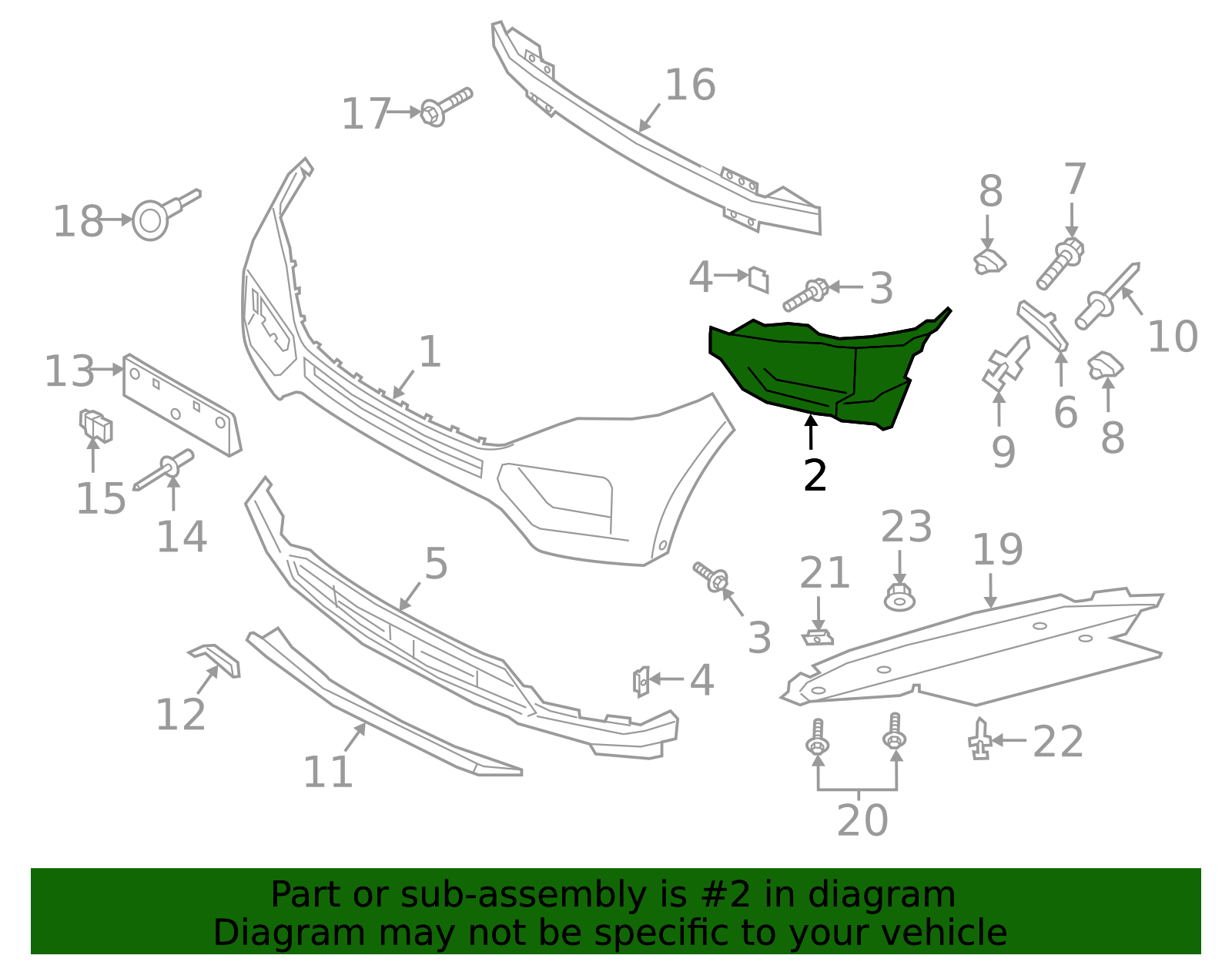 2020-2025 Ford | Side Trim | LB5Z-15A246-AA | Walls' Ford Parts