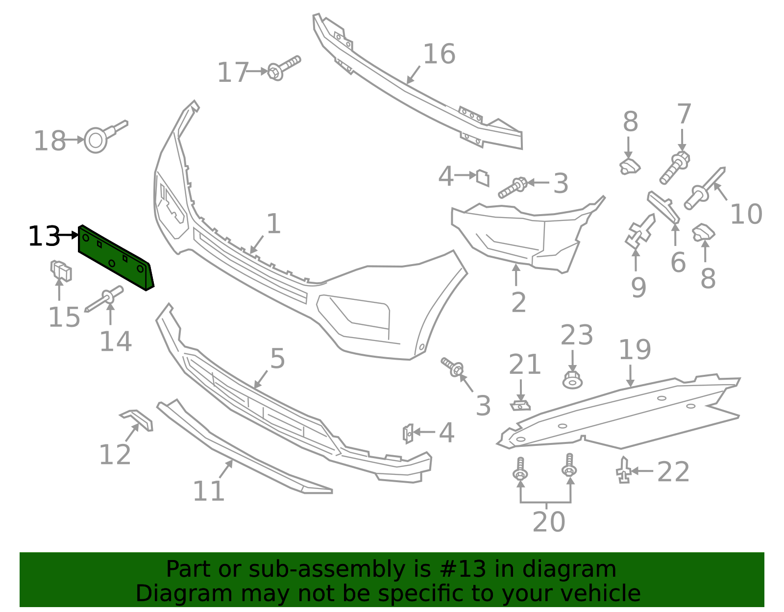 LB5Z-17A385-AA - License Plate Bracket 2020-2025 Ford Police ...
