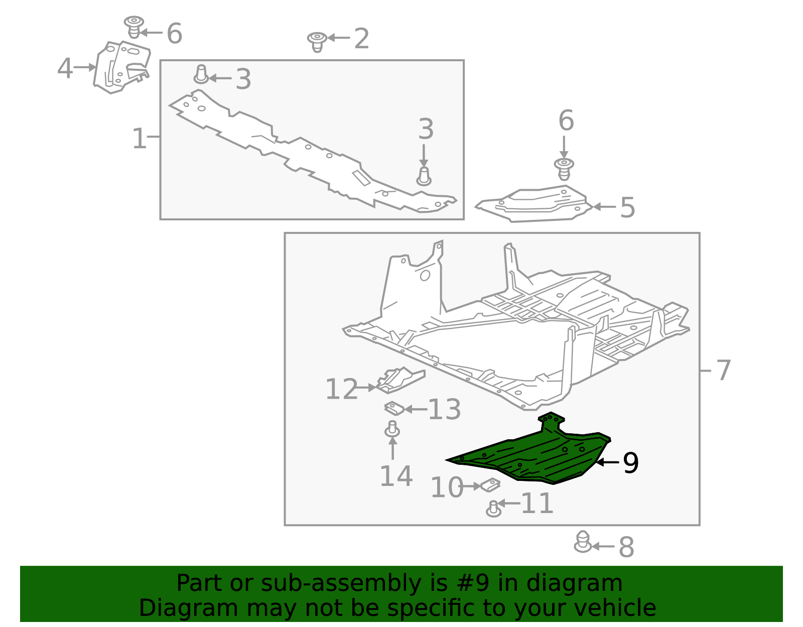 74116-TVA-A00 - 2018-2022 Honda Accord - Plate Front Engine Cover ...