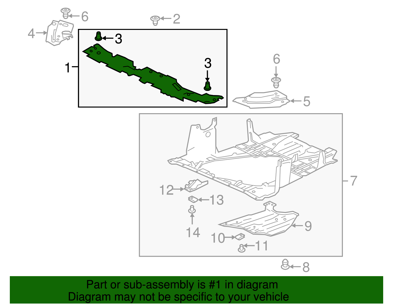 71125-TVA-A00 - 2018-2020 Honda Accord - Cover Front Grille | Honda ...