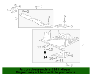 90674-TY2-A01 - 2017-2025 Honda - Pin Engine Cover (Lower) | Genuine ...
