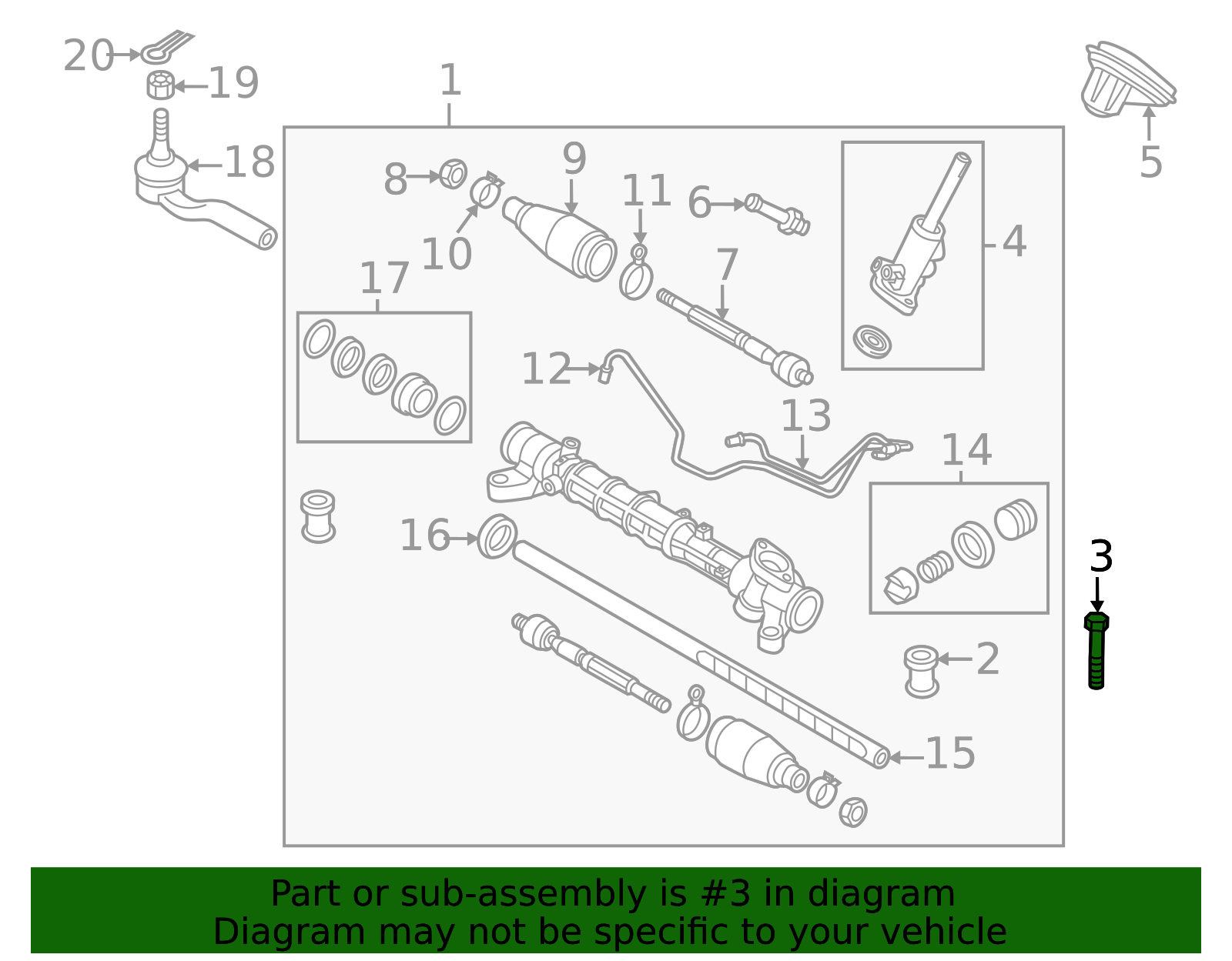 9YA0-21-22H - Gear Assembly Mount Bolt - 2010-2015 Mazda | Mazda Swag