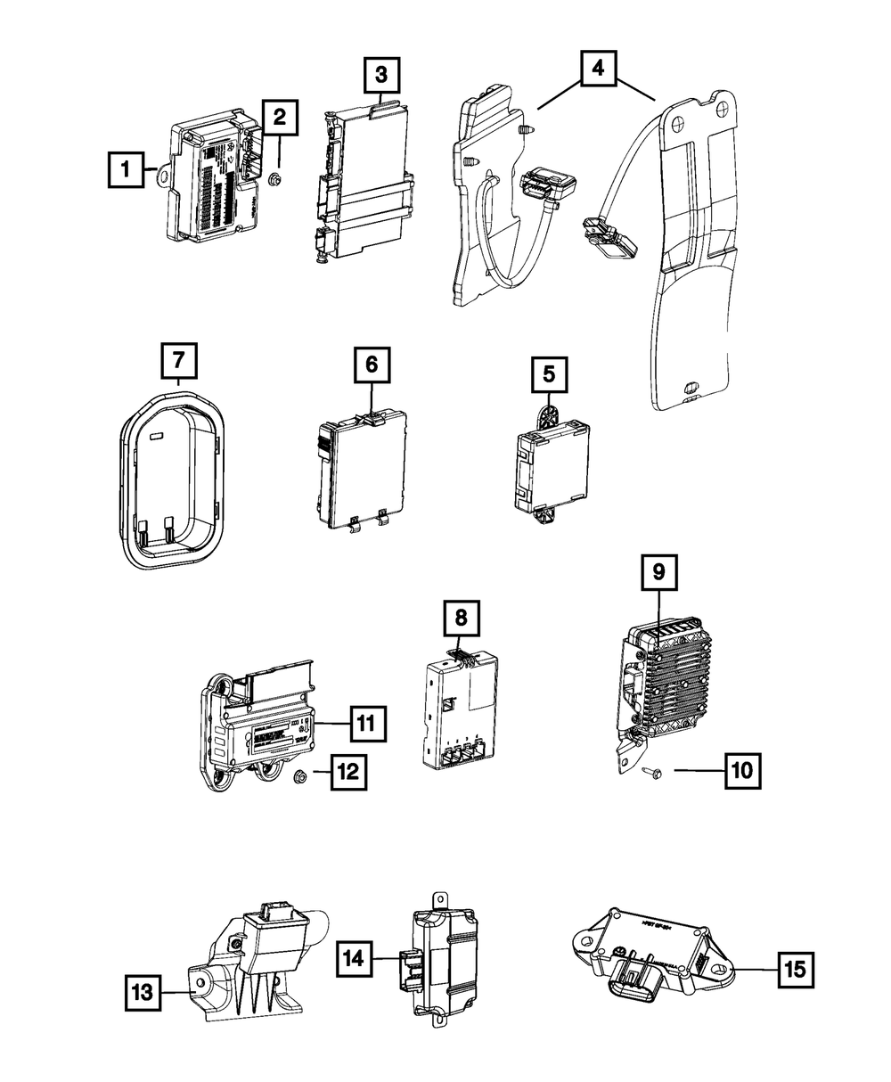 68226878AA - Headlamp Leveling Module 2014-2019 Jeep Cherokee | The ...