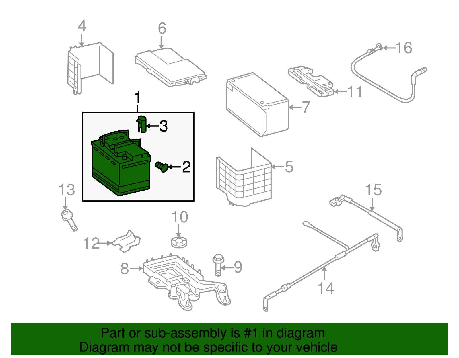 1995-2014 Volkswagen Battery 000-915-089-E-DSP | OEM Parts Online