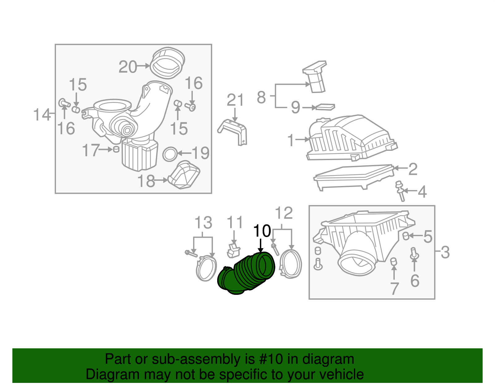 2007-2009 Acura MDX Air Flow Tube 17228-RYE-A00 | OEM Parts Online