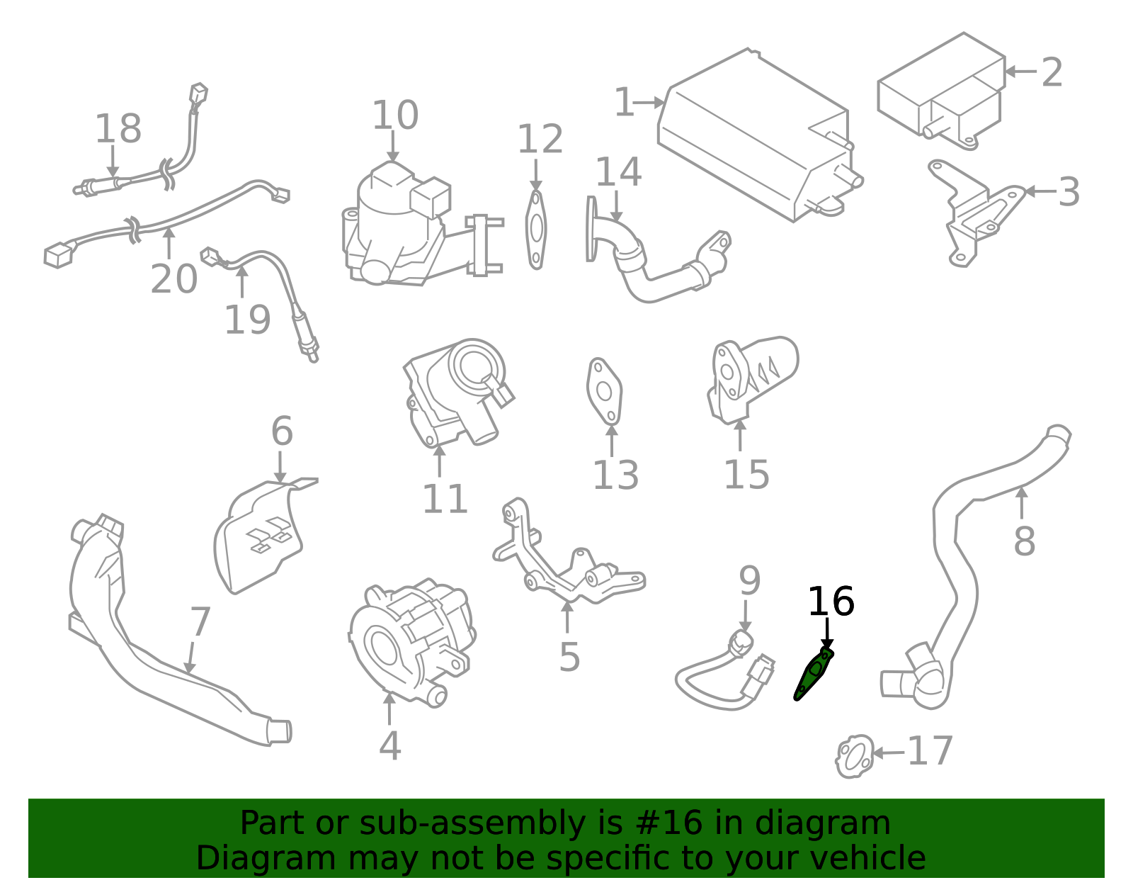 14852AA020 - Suction Pipe Gasket Subaru Factory Parts Online