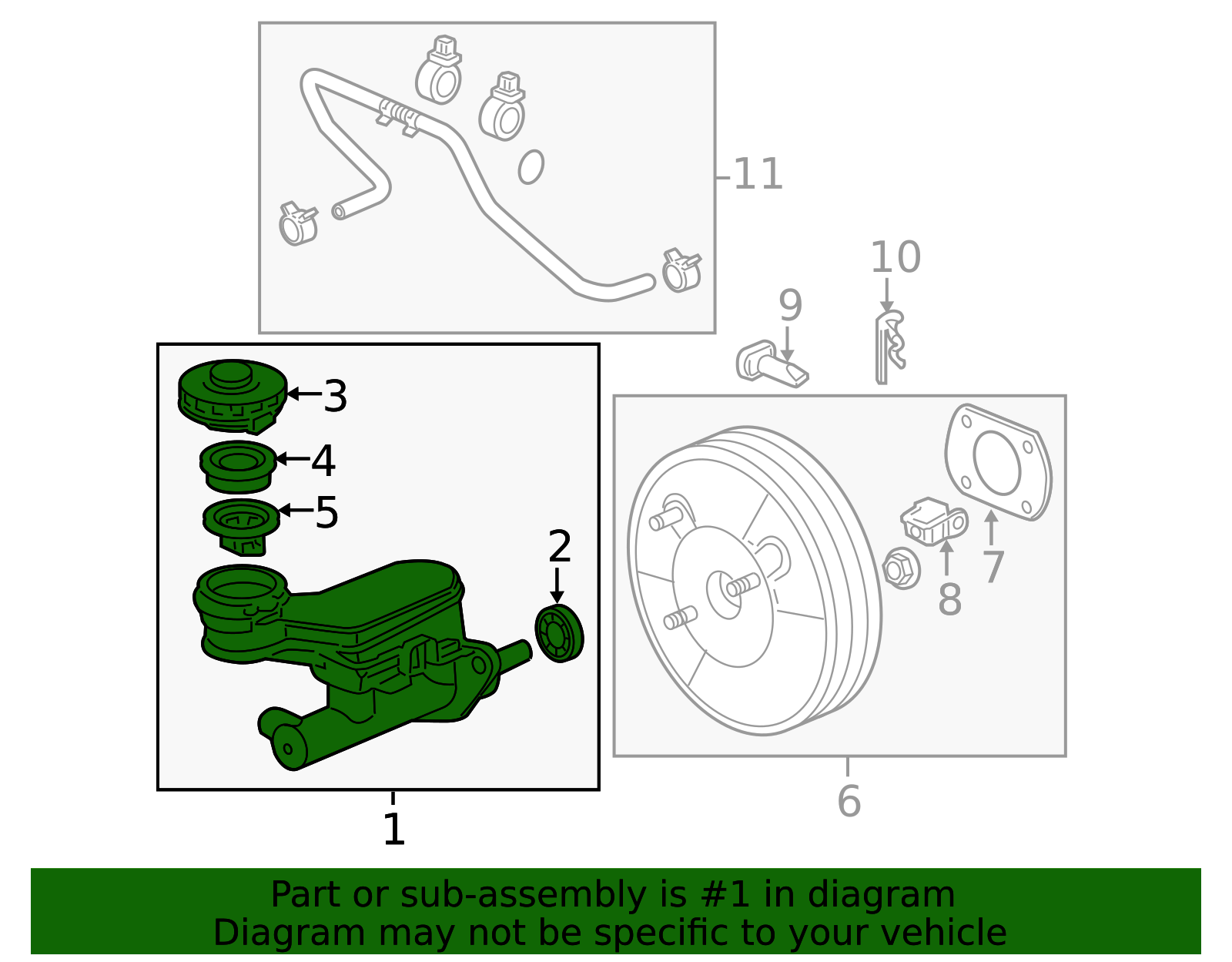 2009-2015 Honda Pilot Master Cylinder 46100-SZA-A02 | Honda Factory Parts