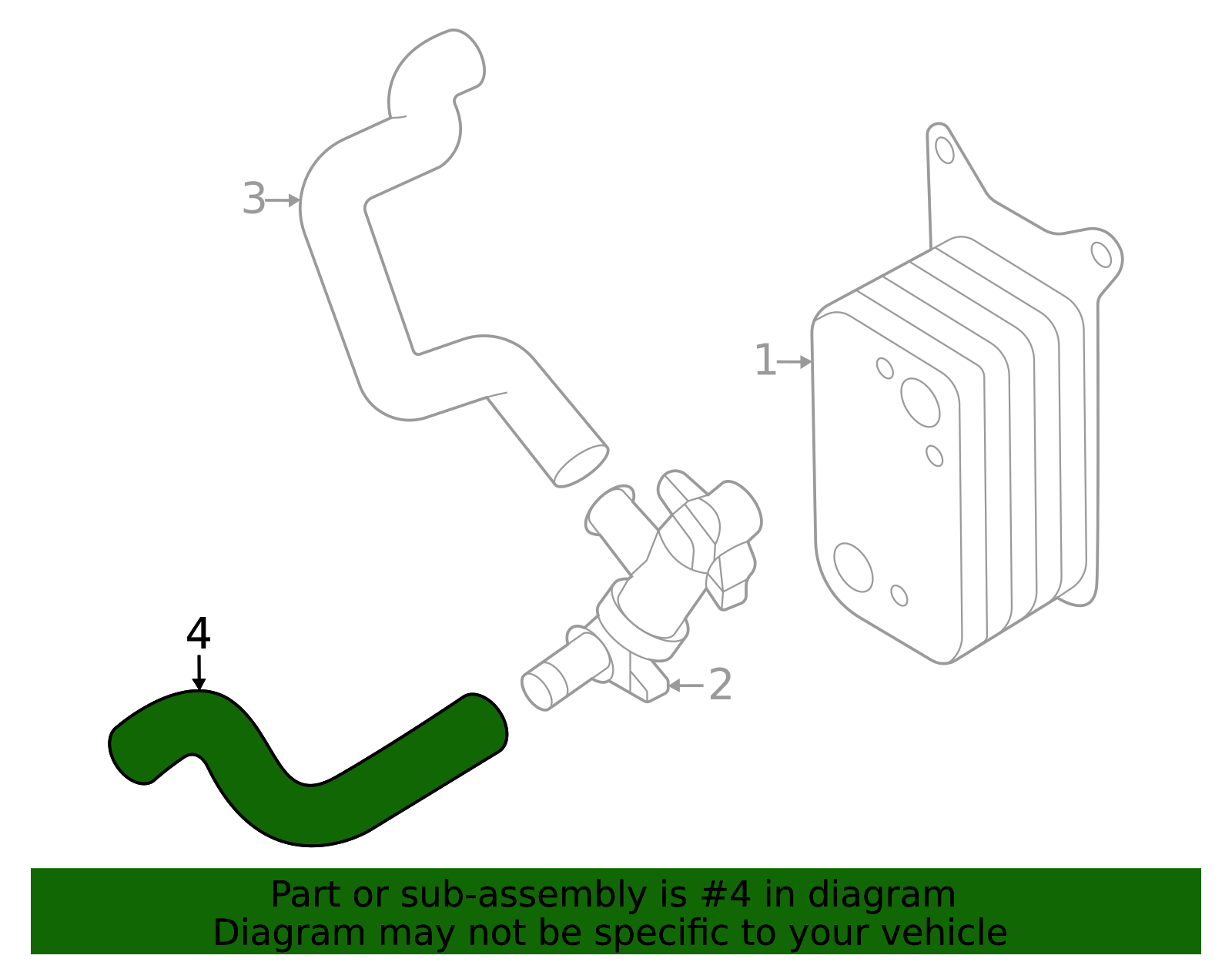25415-R5500 - Lower Hose 2021-2025 Kia Sorento | Kia.Parts Store
