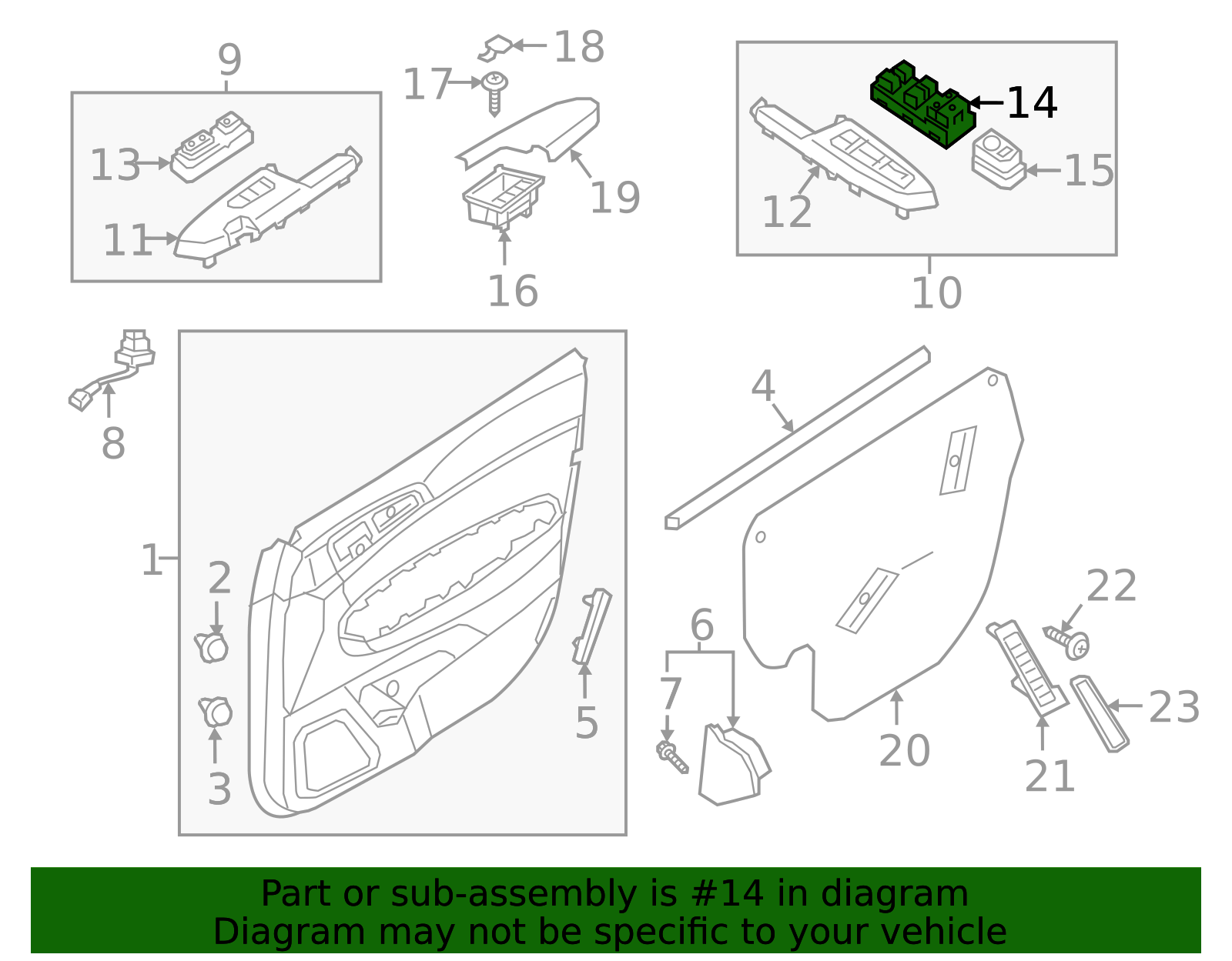 2017-2022 Kia Sportage Window Switch 93571-D9200 | OEM Parts Online