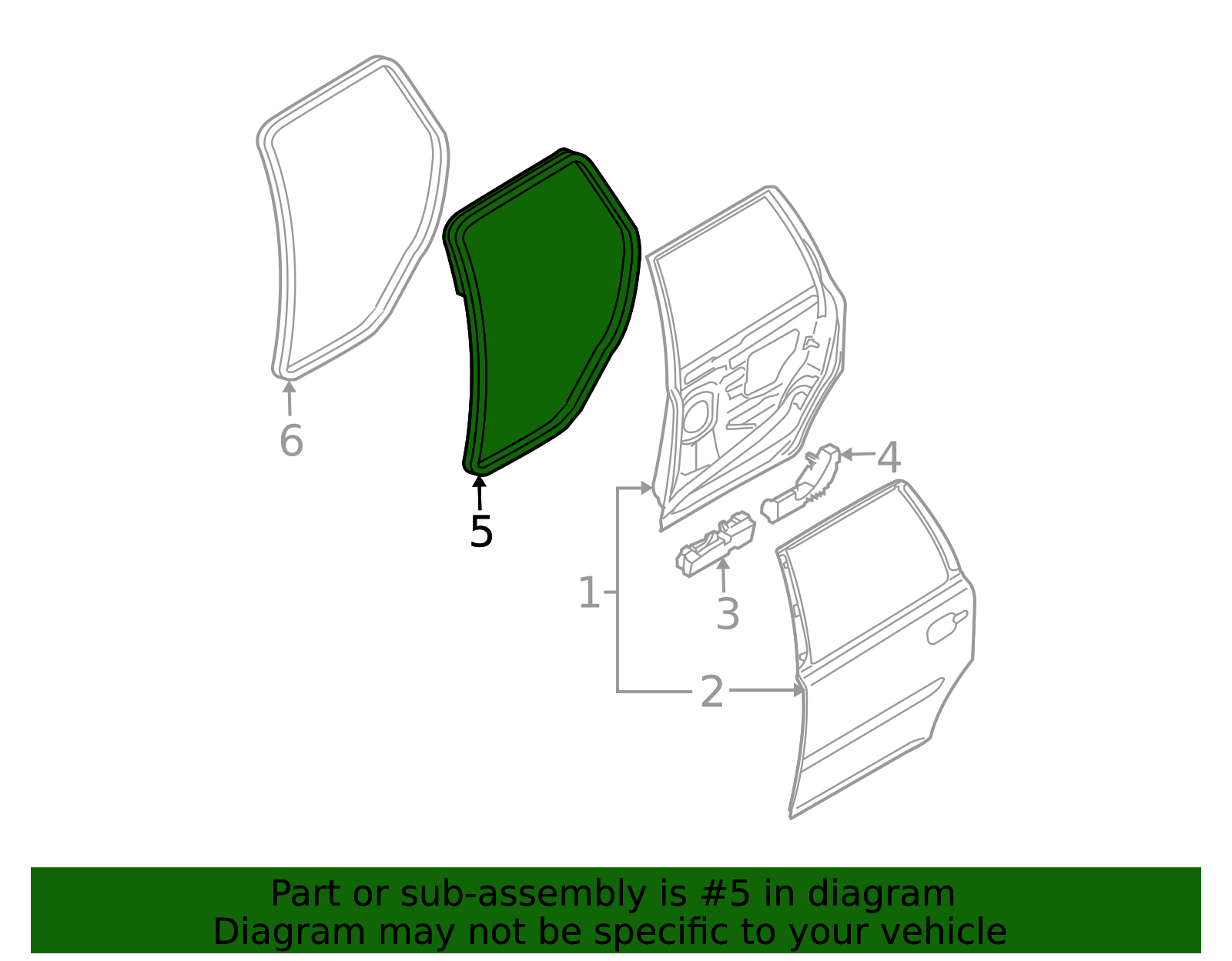 31278569 - Door Weather-Strip - 2003-2014 Volvo XC90 | Volvo OEM Parts ...