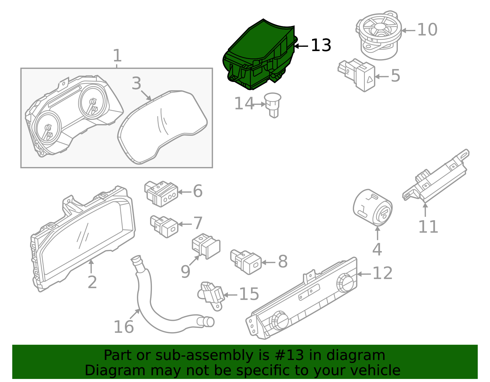24941-6TA3A - Heads Up Display Assembly Official Nissan Parts Store