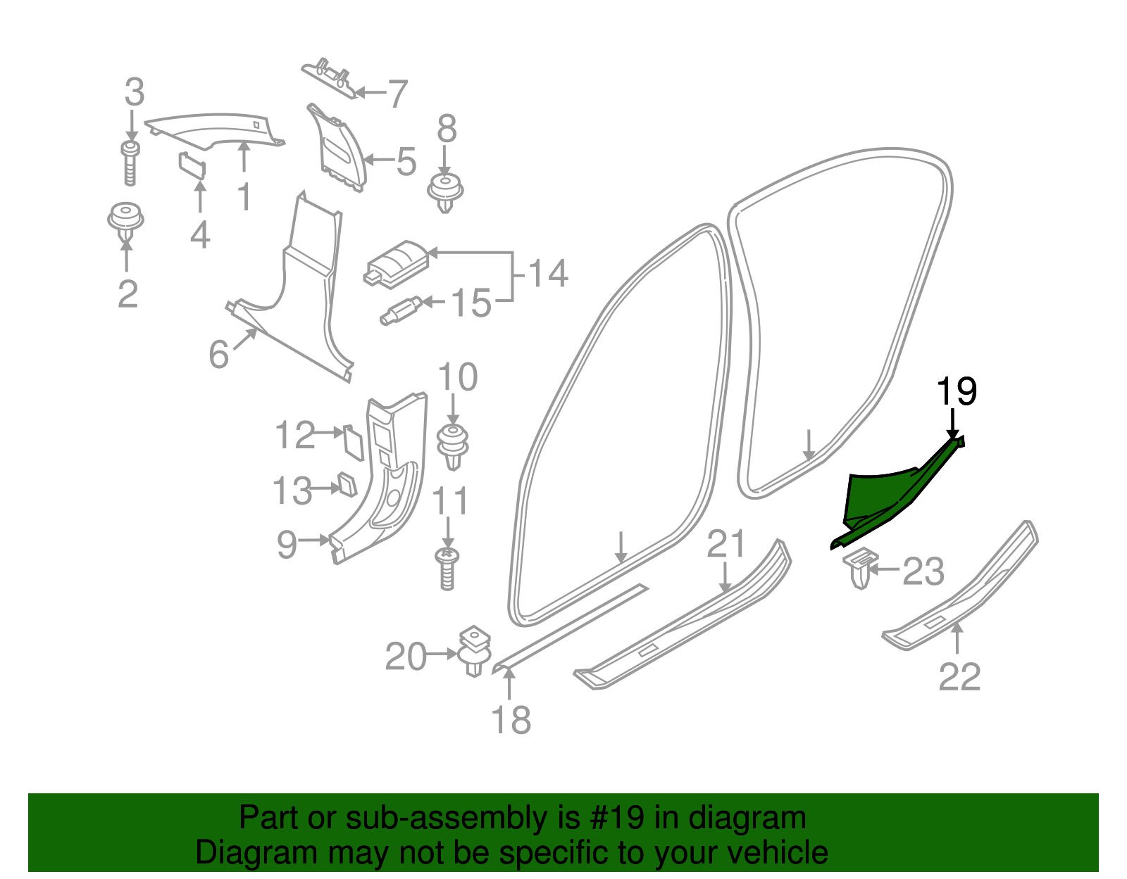 51477066629 - 2004-2010 BMW Sill Cover (51-47-7-066-629) | BMW of South ...