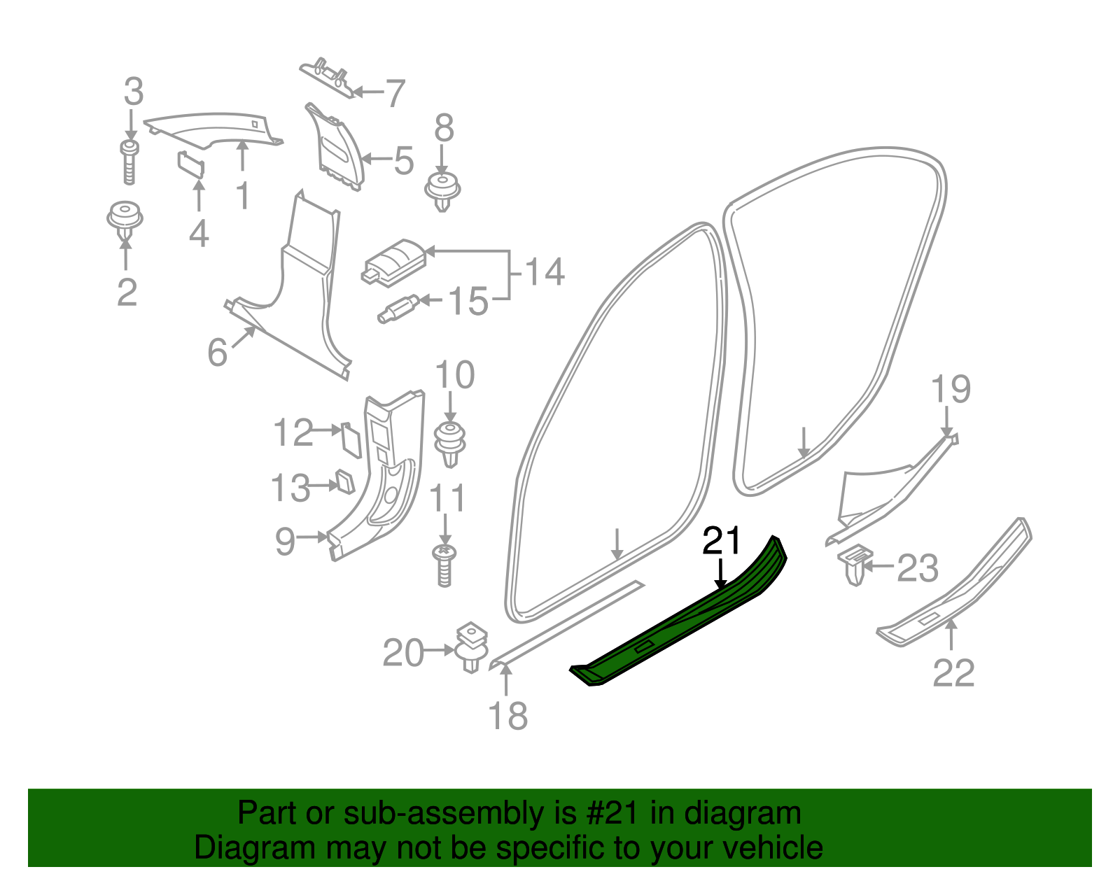 51-47-7-034-303 - Sill Plate - 2004-2010 BMW | BMW Parts Exchange