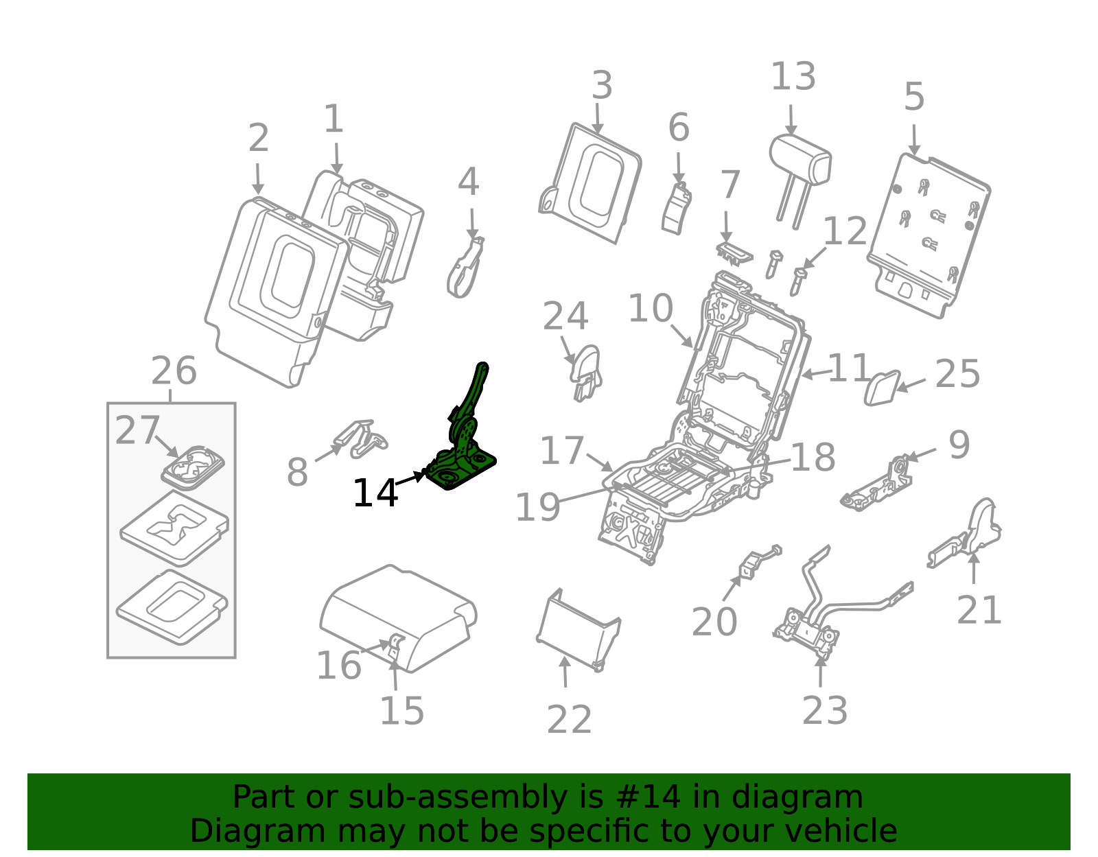 88441-7S000 - High-Quality Seat Hinge for 2004-2015 Nissan | AutoNation ...