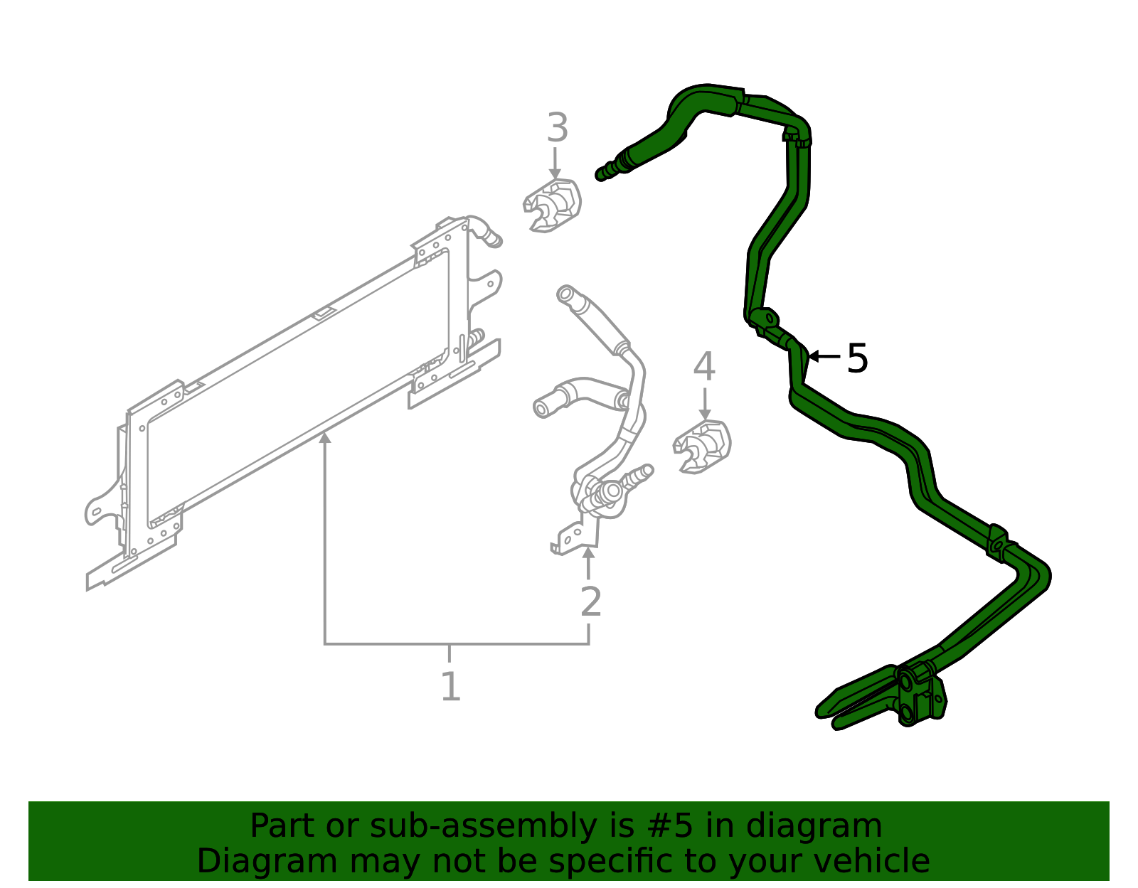 Automatic Transmission Oil Cooler Hose Assembly | CR3Z-7R081-B | Walls ...