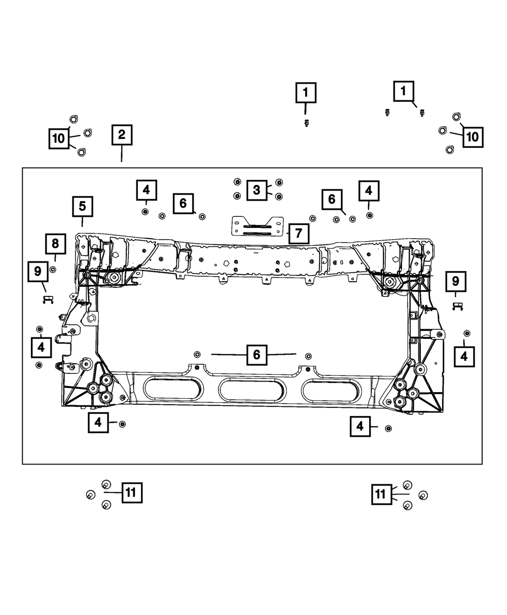68563708AA - Radiator Closure Panel 2022-2023 Jeep | The Official Mopar ...