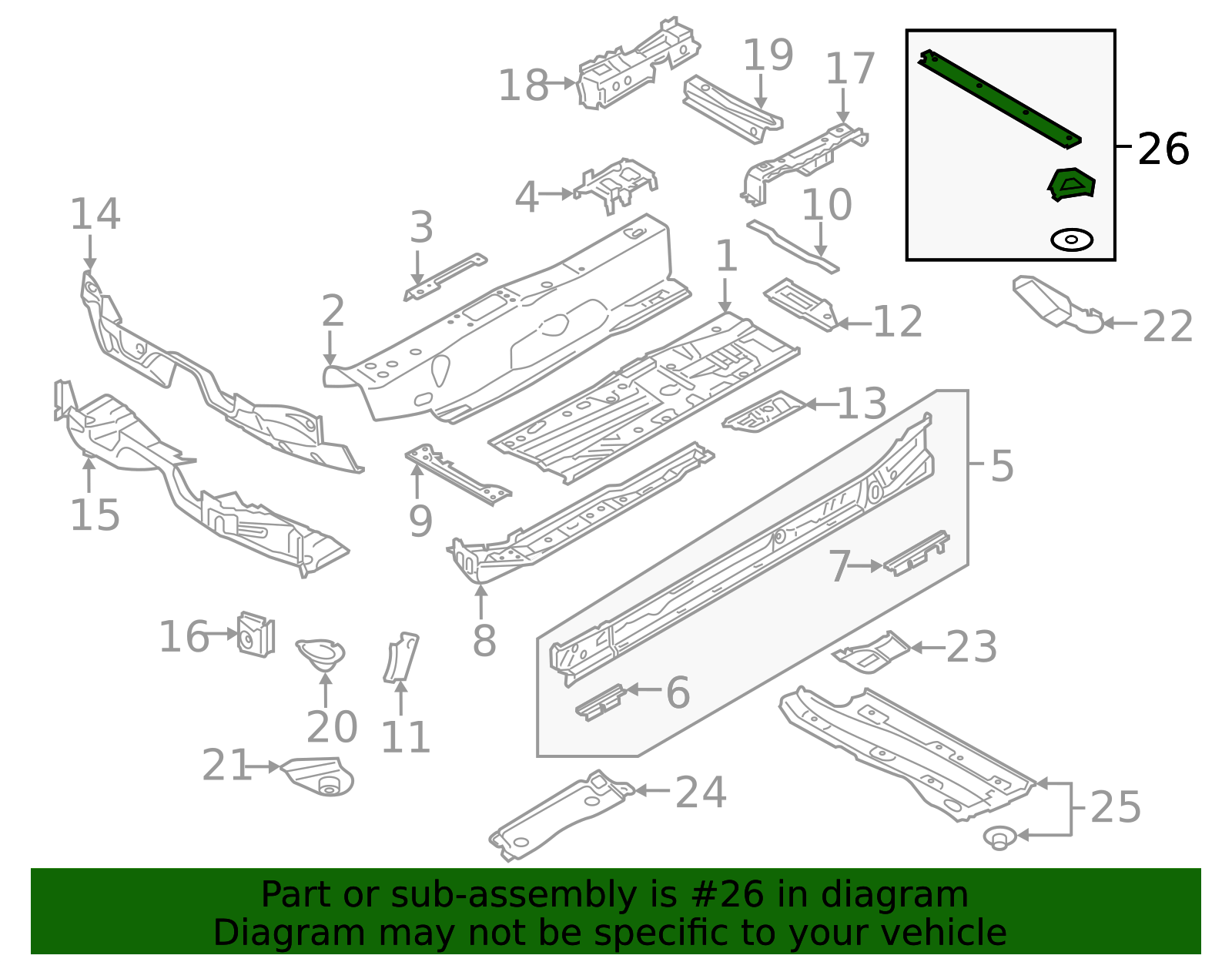 8V5-825-101 - High-Quality Floor Pan Splash Shield for 2015-2020 Audi ...