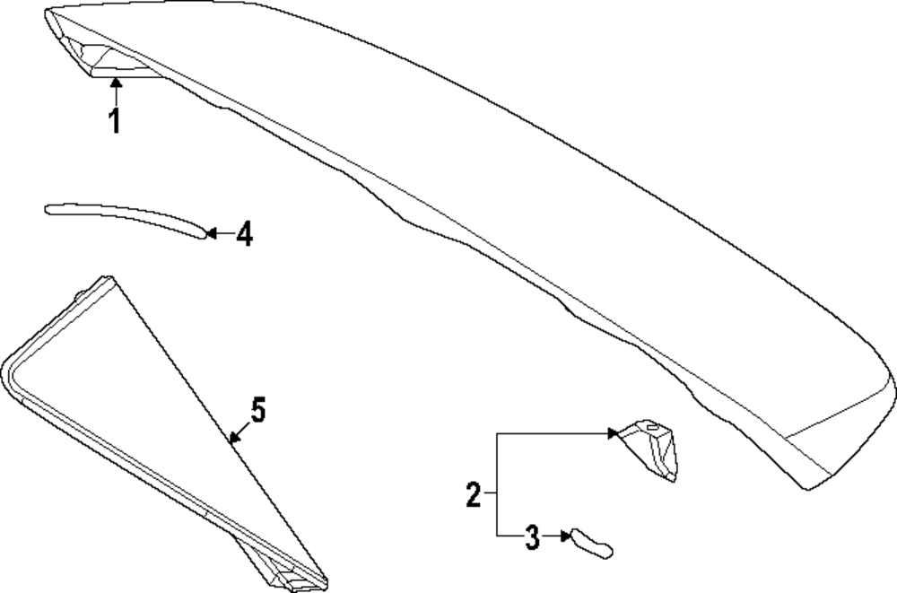 2023-2025 Toyota Sequoia Side Spoiler 76897-0C020 | Toyota Parts Center